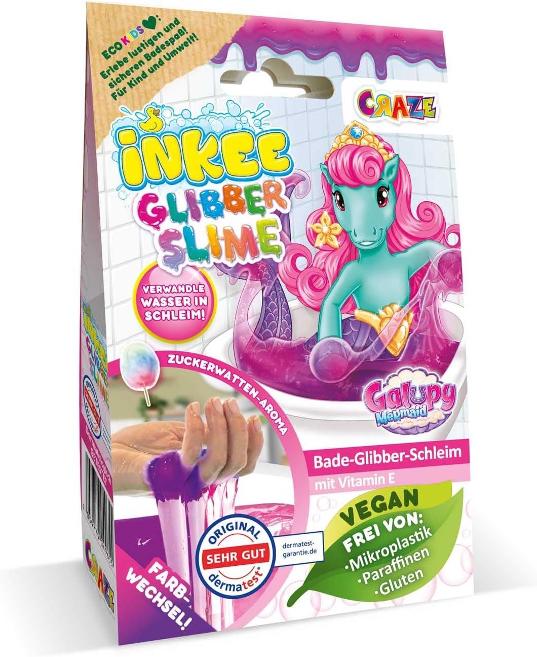 Inkee Bath Slime Galupy Mermaid 10 Pack | Neon Pink Cotton Candy ...