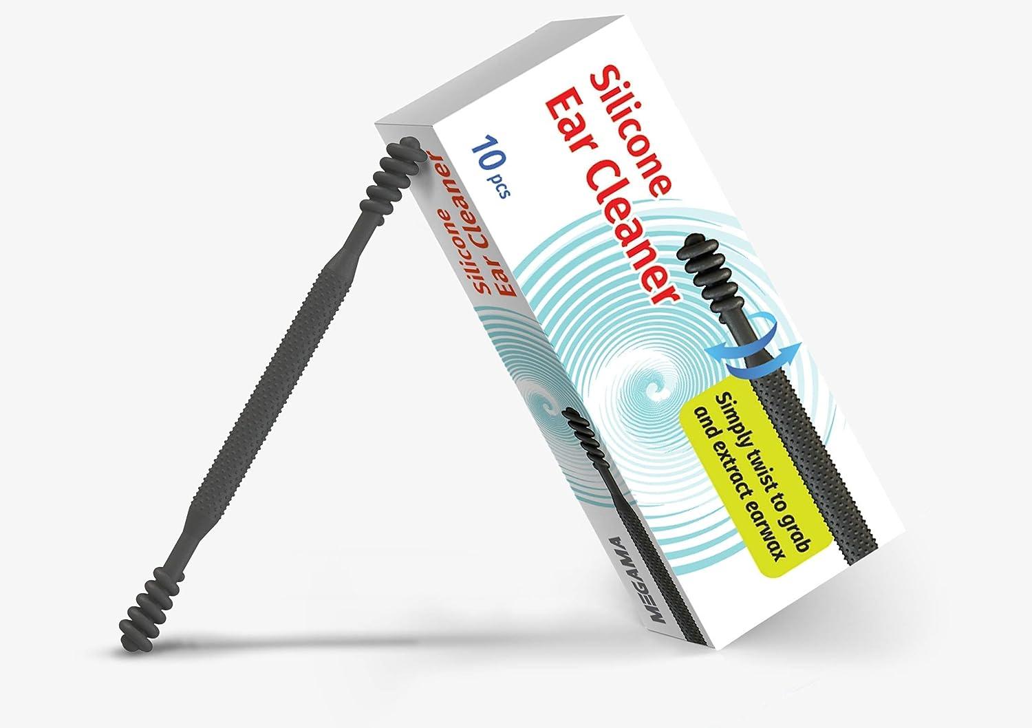 Spiral Silicone Ear Cleaner - 10 Pcs Reusable & Plastic-Free Ear Wax ...