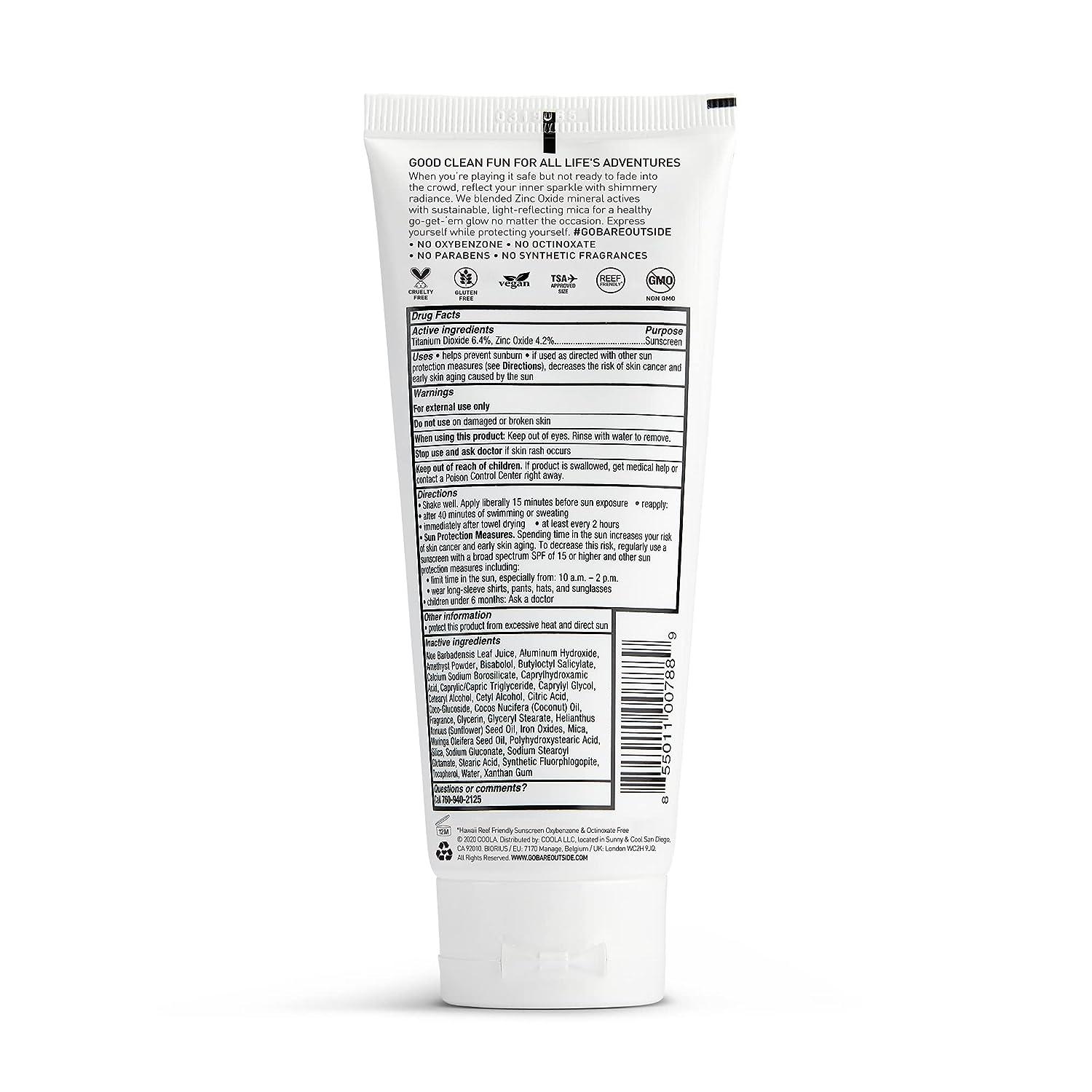 Shimmer Mineral Sunscreen SPF 30 Body Lotion | Bare Republic Diamond ...