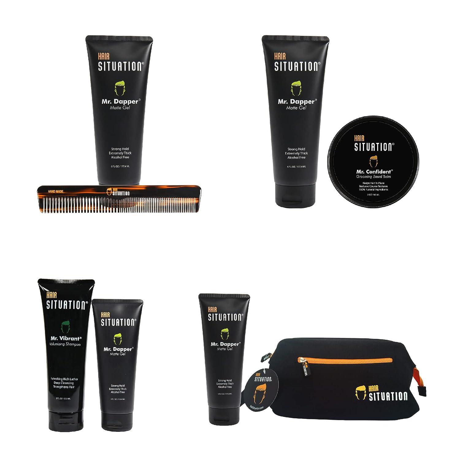 Mr. Dapper Matte Hair Gel | Strong Hold for Men | Alcohol-Free Styling ...