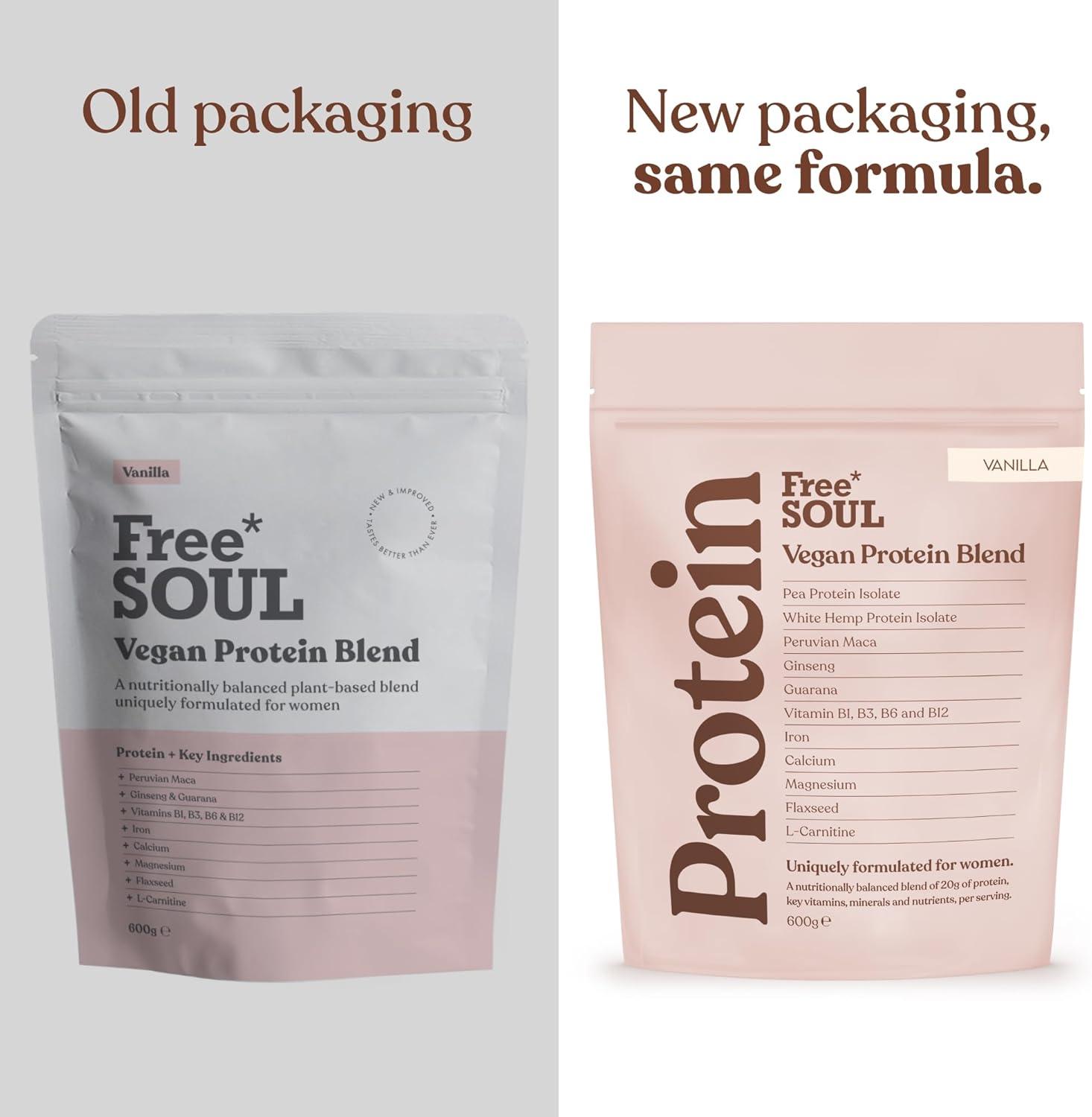 Free Soul Vegan Protein Powder for Women - 20 Servings, 20g Protein ...