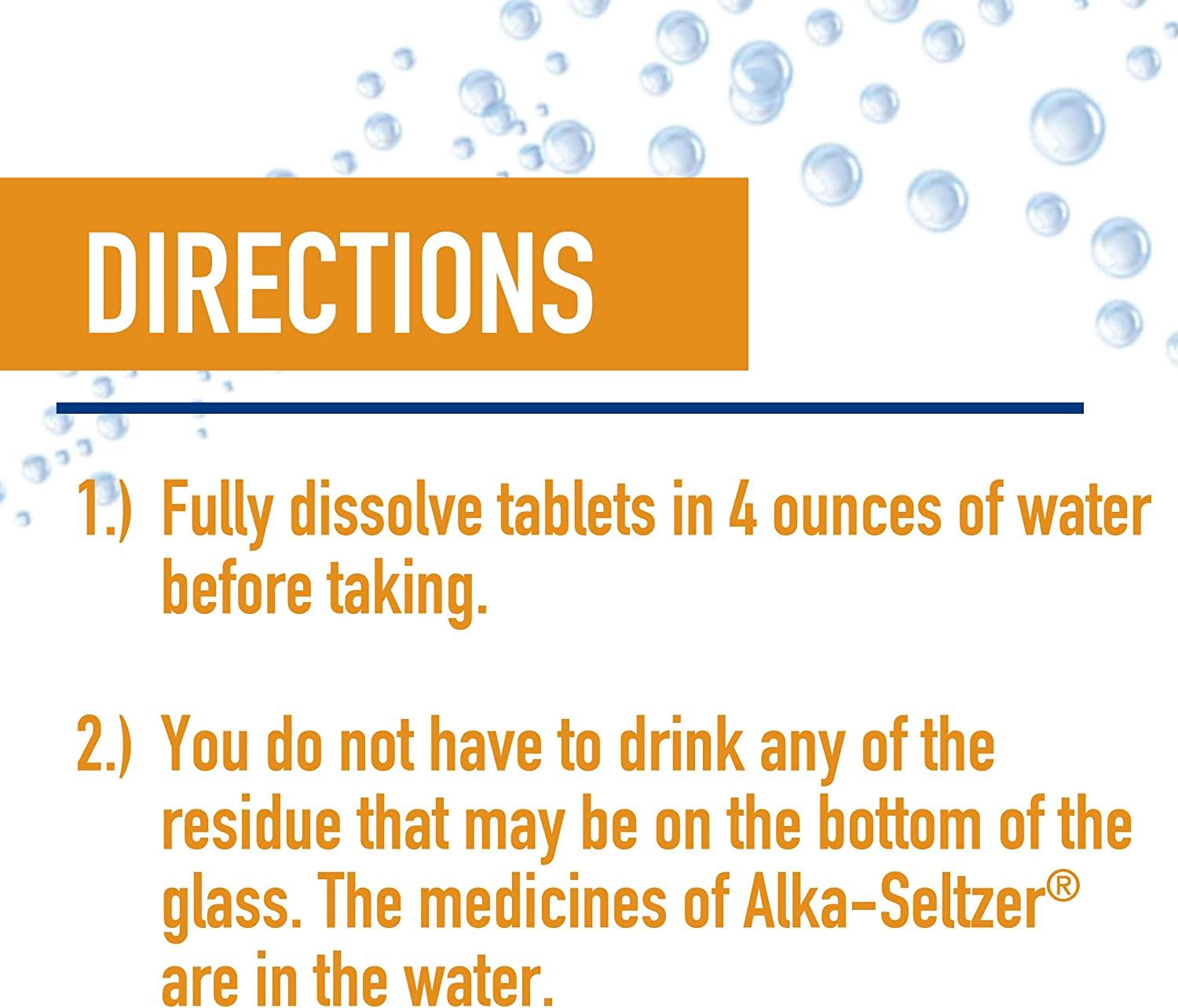 Alka-Seltzer Gold Effervescent Tablets - 108 Tablets (36 Tablets per ...