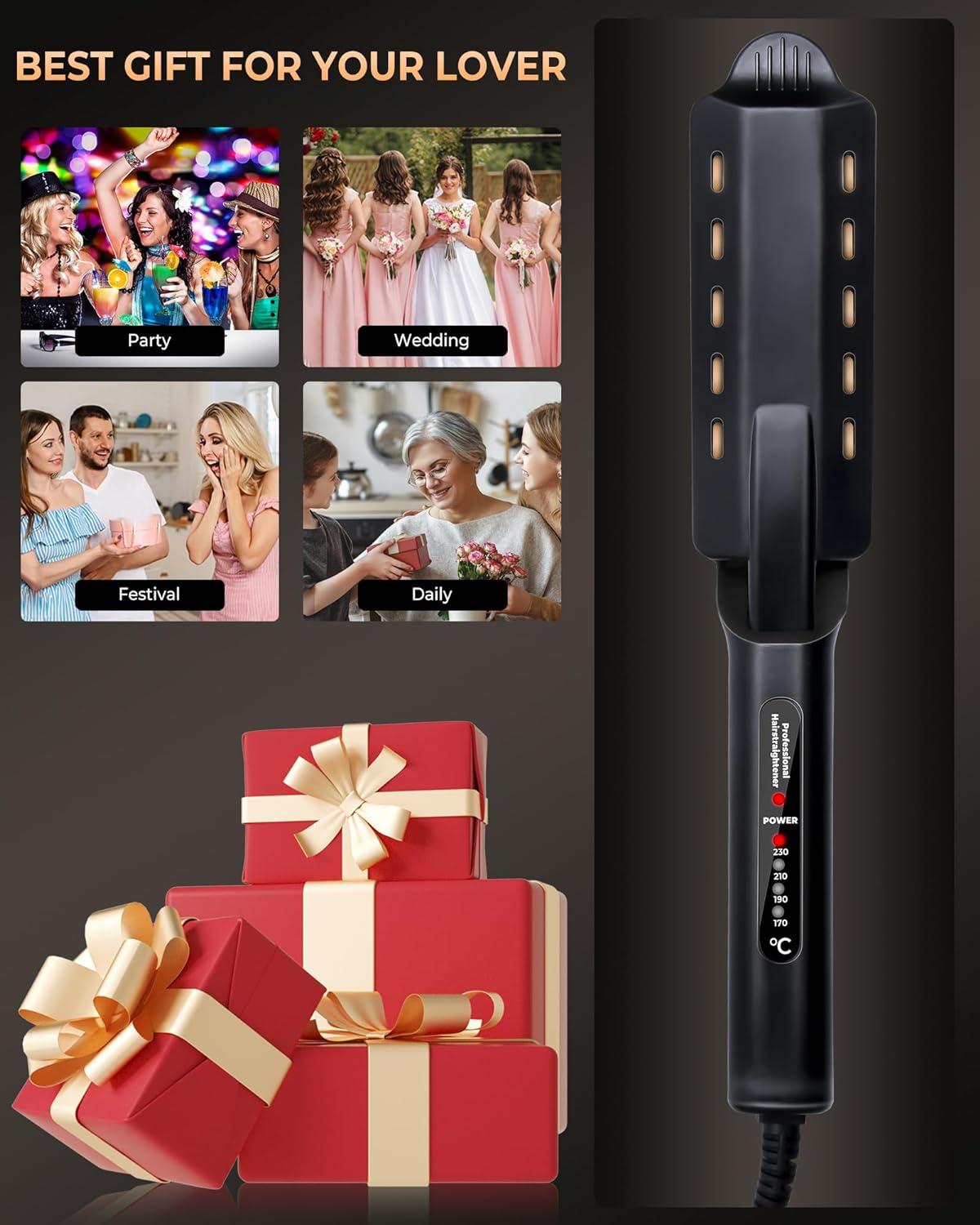 Fluffy Hairstyle Hair Crimper with Anti-Static Ceramic Plates ...