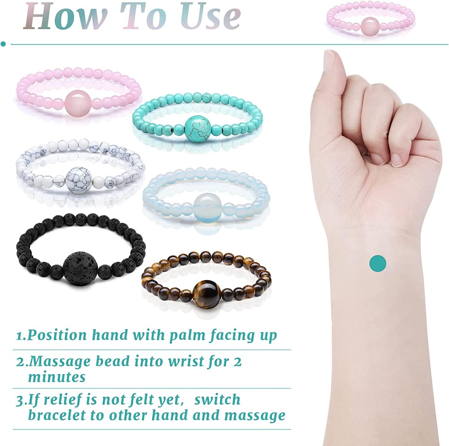 6 Pieces Motion Sickness Bracelets Anti Nausea Wristband Sea Sickness ... 6 Pieces Motion Sickness Bracelets Anti Nausea Wristband Sea Sickness ...