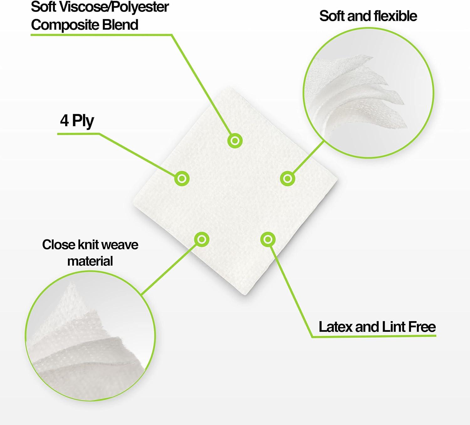 Posi Pulse 5cm x 5cm 200ct Non-Sterile Gauze Swabs - 4 Ply, Soft ...