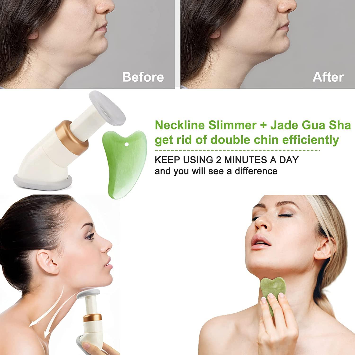 Neckline Slimmer & Toning Massager System - Double Chin Remover & Face ...