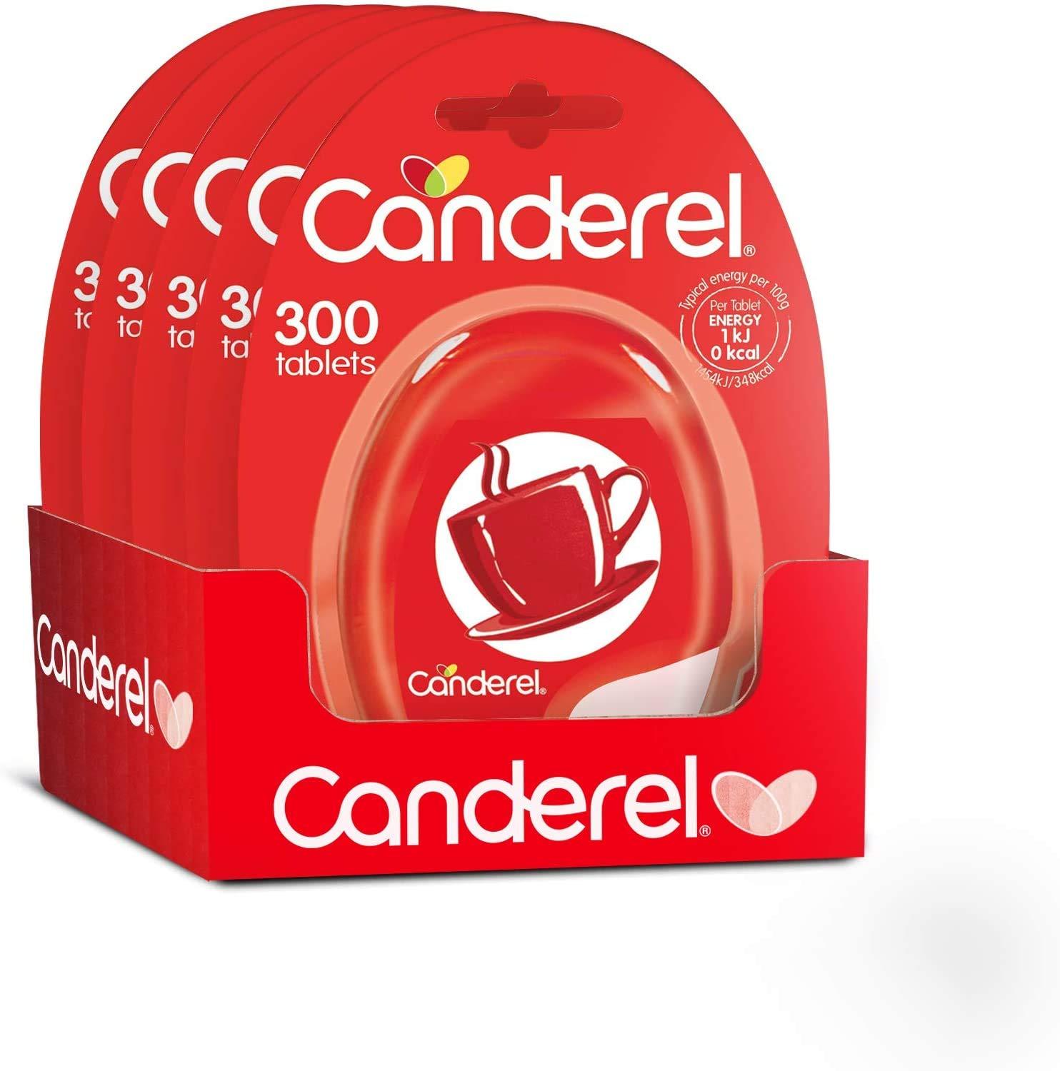 Buy Canderel 300 Tablets (5 x Pack) - Sugar-Free Sweetener for ...
