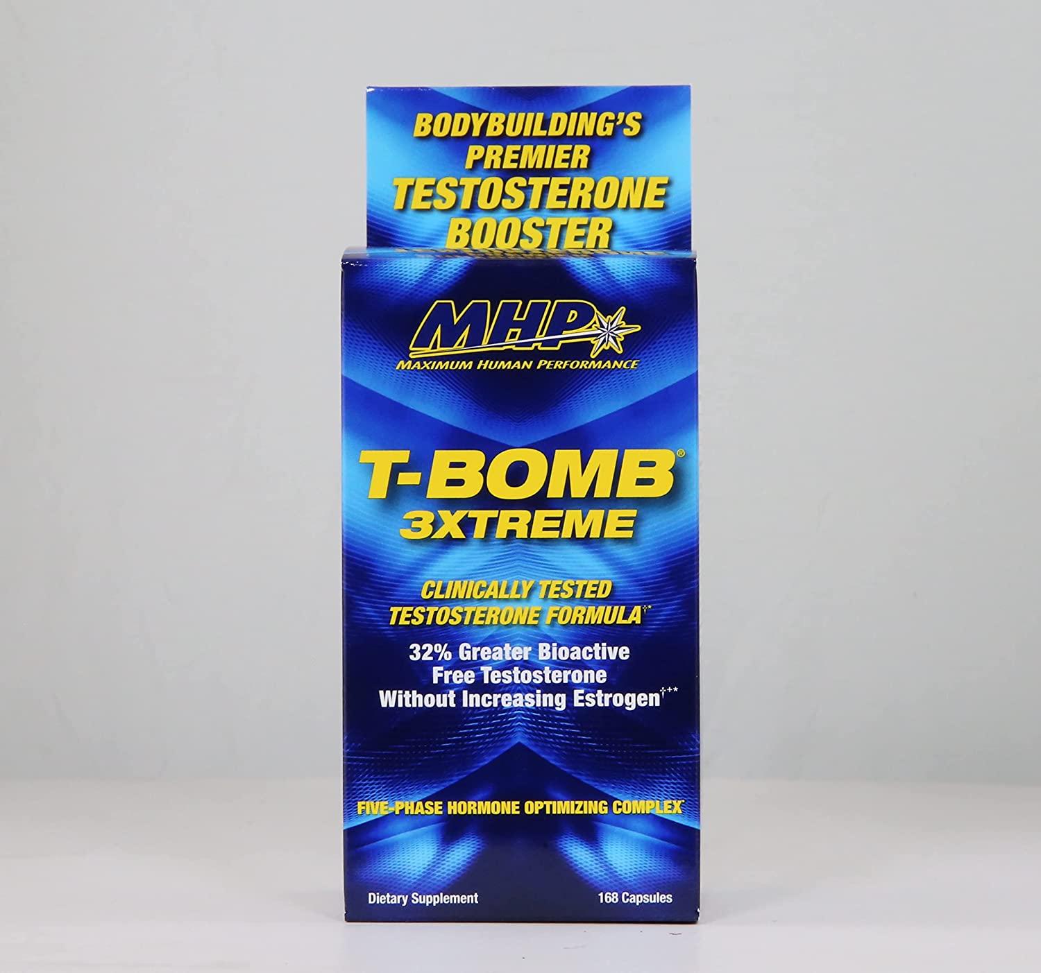 MHP Clinical Strength T-Bomb 3Xtreme - 168 Tablets for Enhanced ...