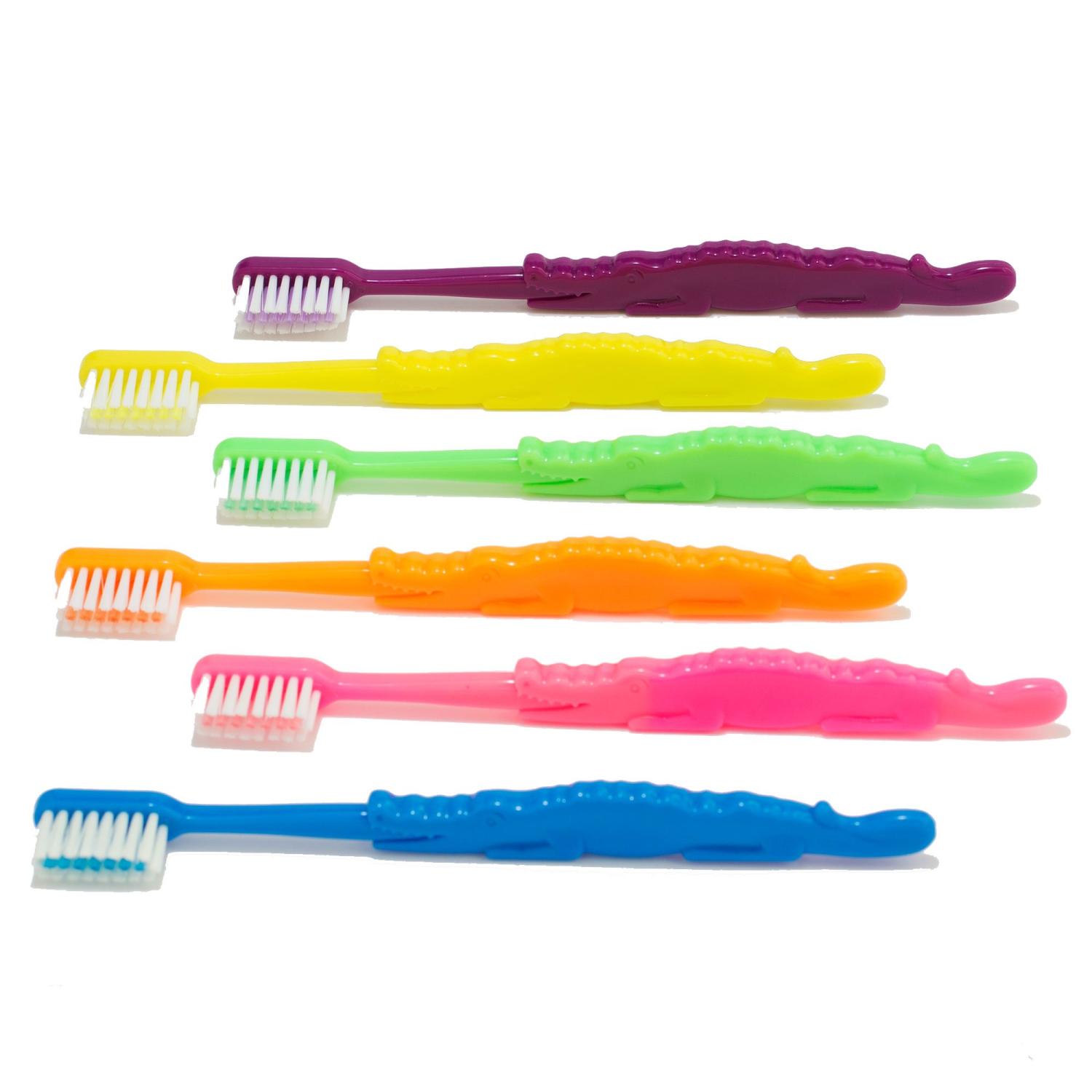 Alligator Child Toothbrush 26 Tuft Soft Bristle - 144 Individually ...