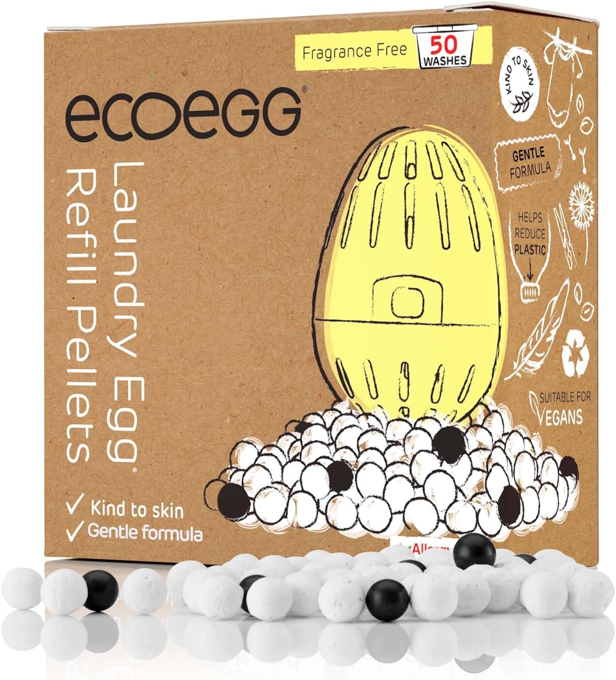 Ecoegg Laundry Egg Refill Pellets - 50 Washes, Fragrance-Free ...