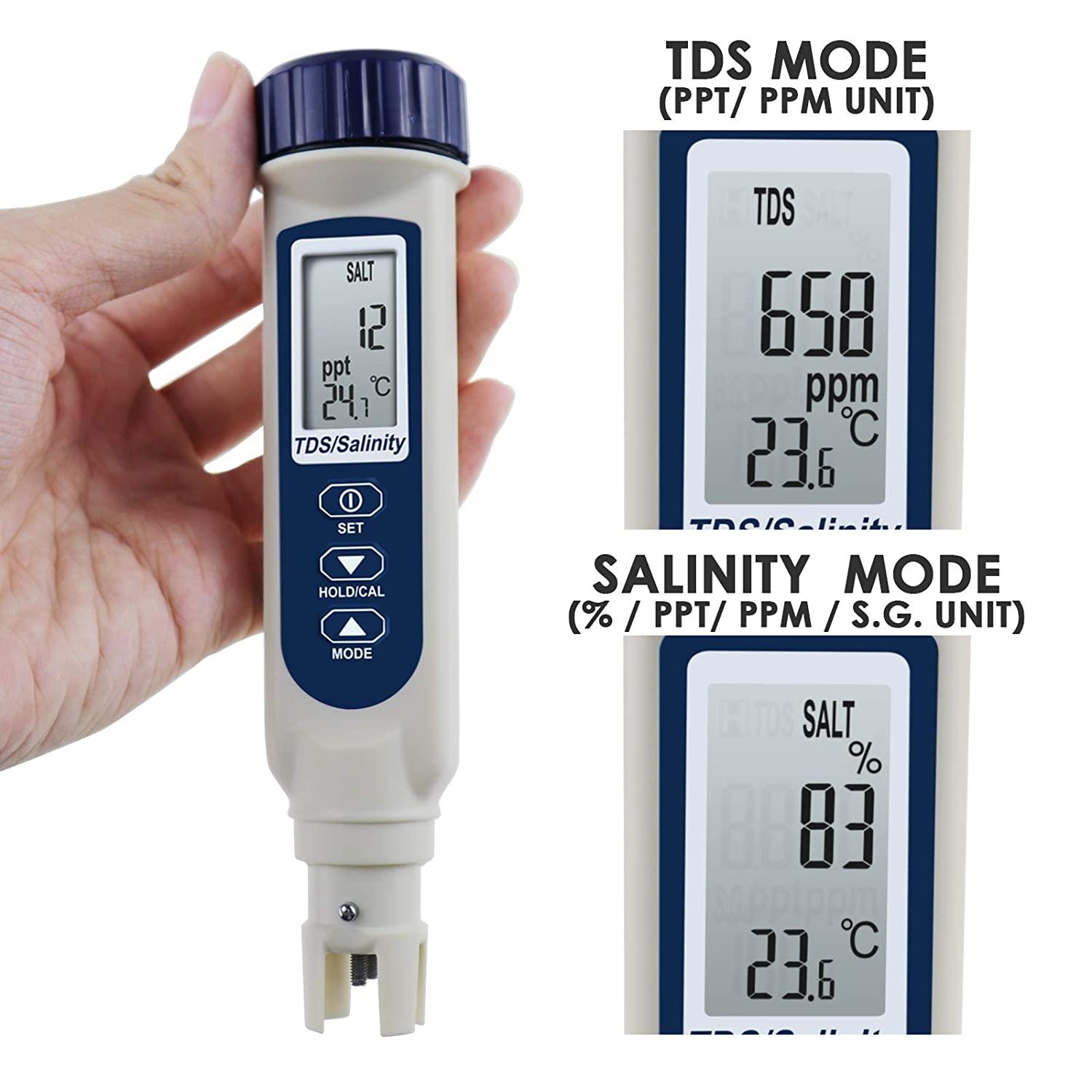 Portable Digital 3-in-1 Water Quality Meter - High Accuracy TDS ...