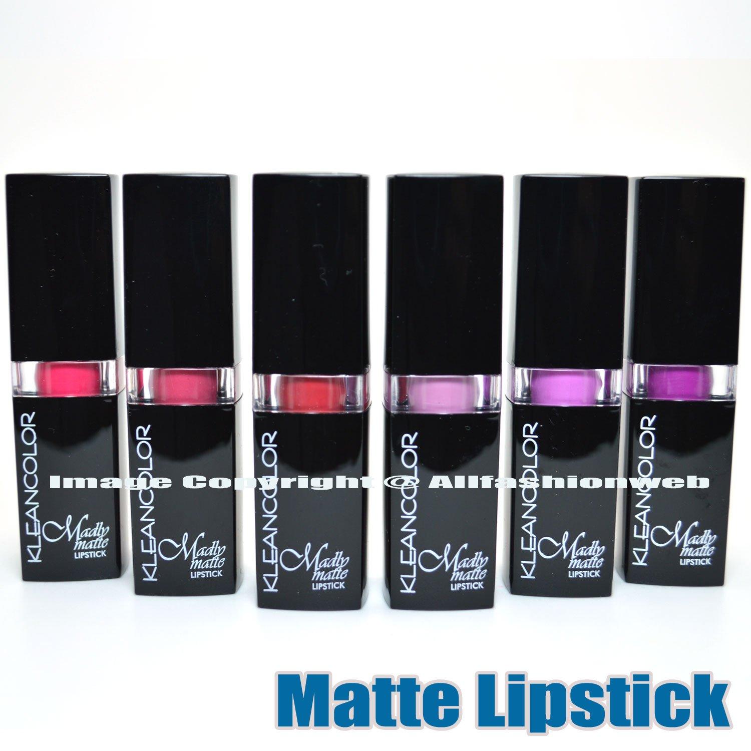 Kleancolor Madly Matte Lipstick Set - Bold Vivid Purple Pink Red ...