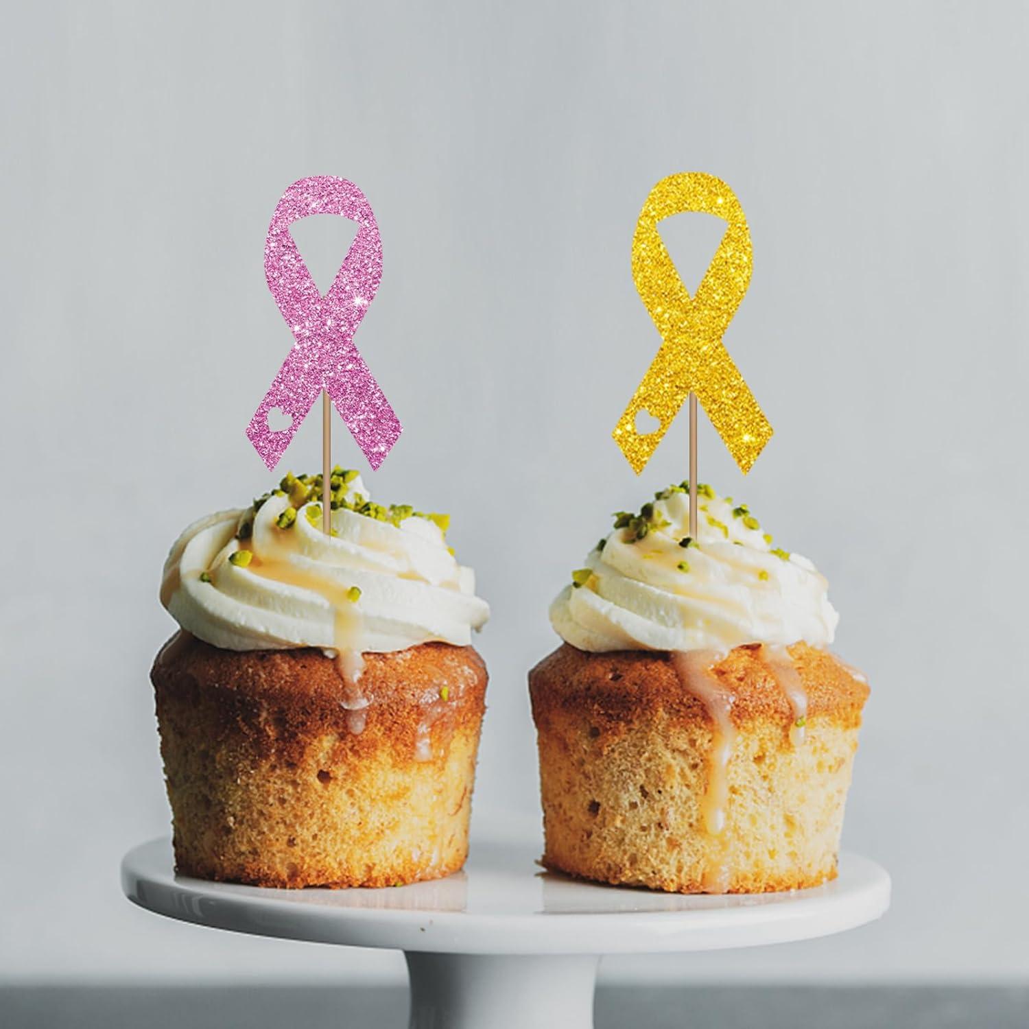 Cancer Free Cupcake Toppers Breast Cancer Awareness Cupcake Toppers ...