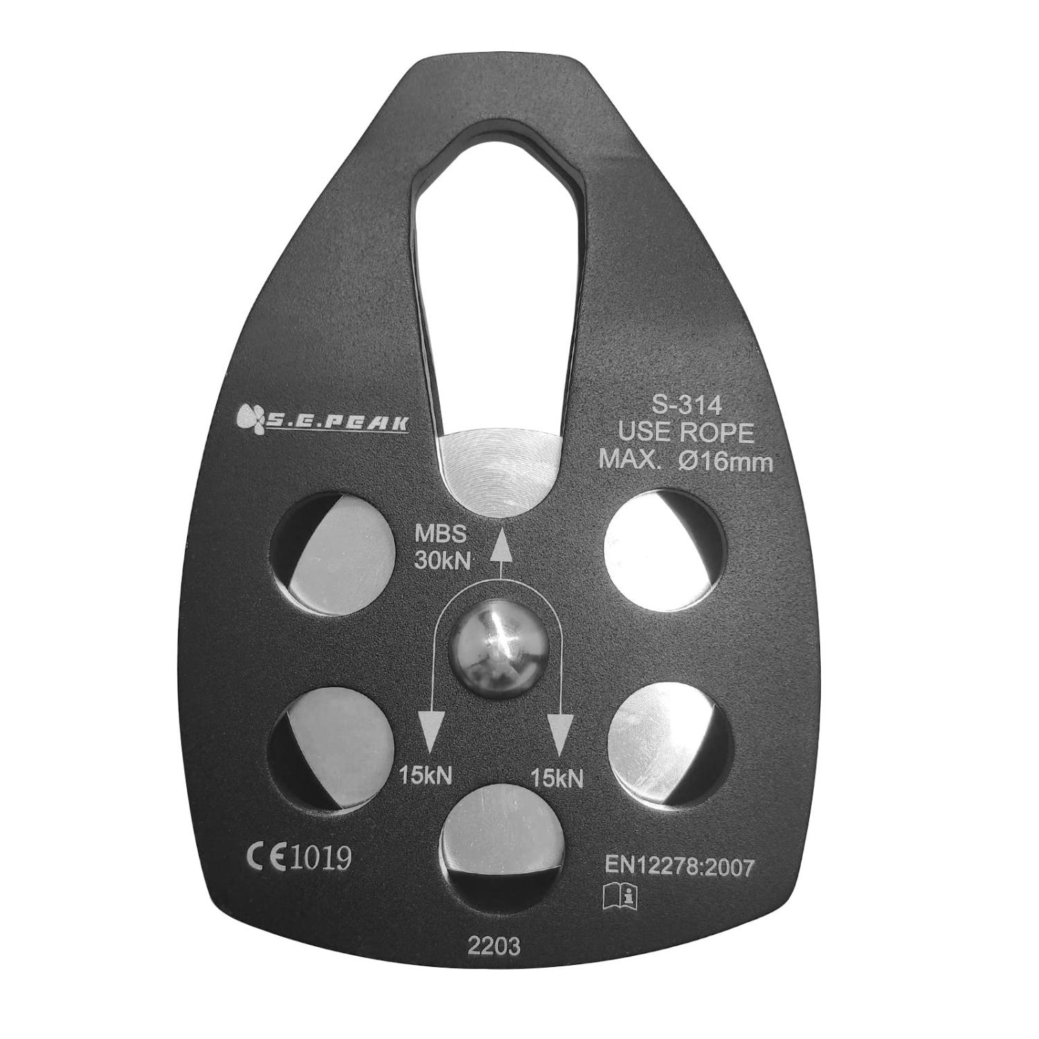 SEPEAK 30kN Large Rescue Pulley Sheave CE Certified - Portable Climbing ...