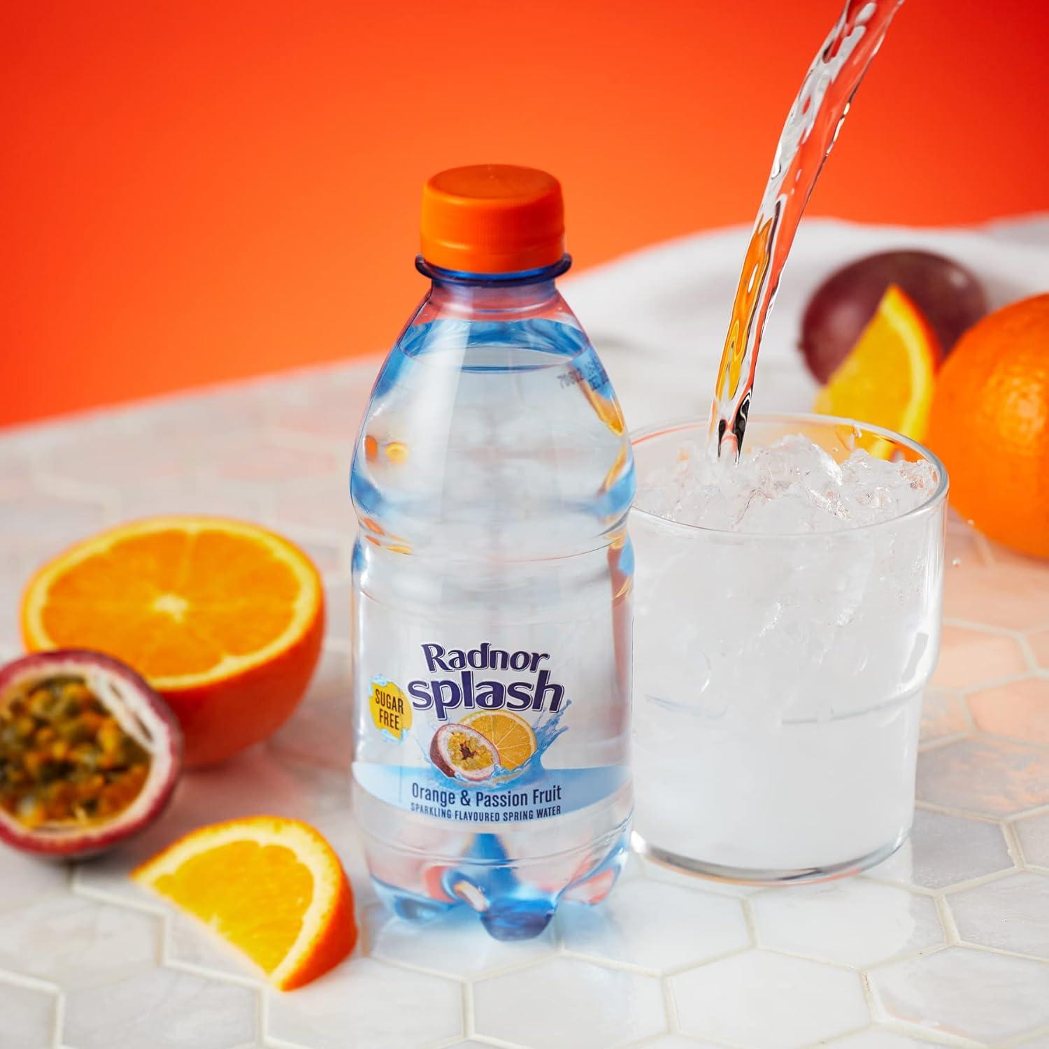 Radnor Splash Sparkling Orange & Passionfruit 24x330ml Sugar-Free ...