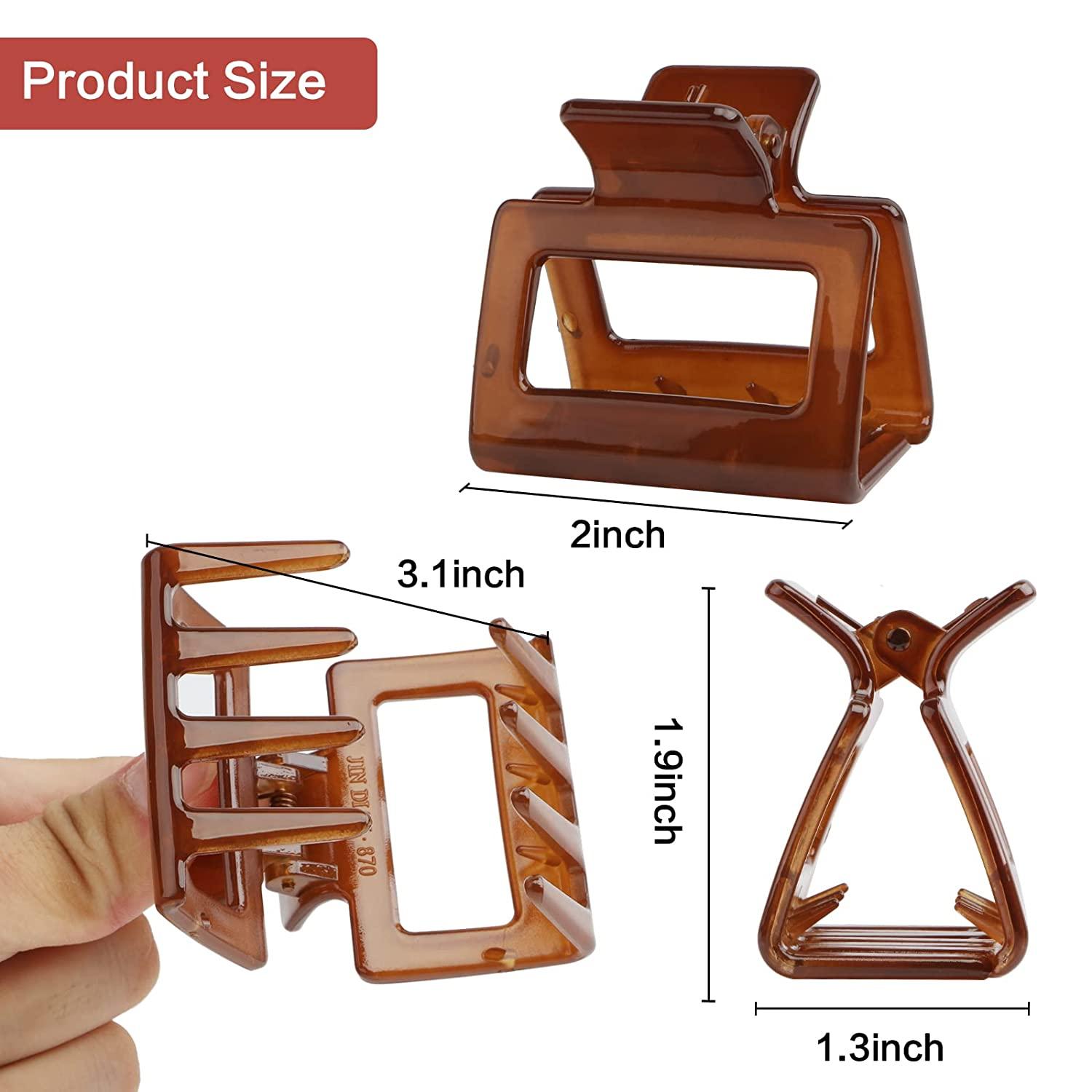 6 Pack 2 Inch Small Hair Claw Clips for Women and Girls - Medium ...