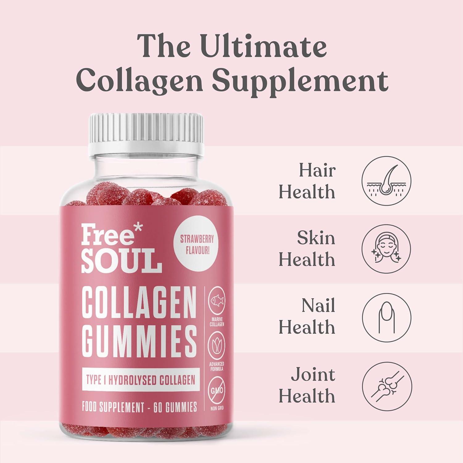 High Strength Marine Collagen Gummies | Type 1 Hydrolysed Peptides ...