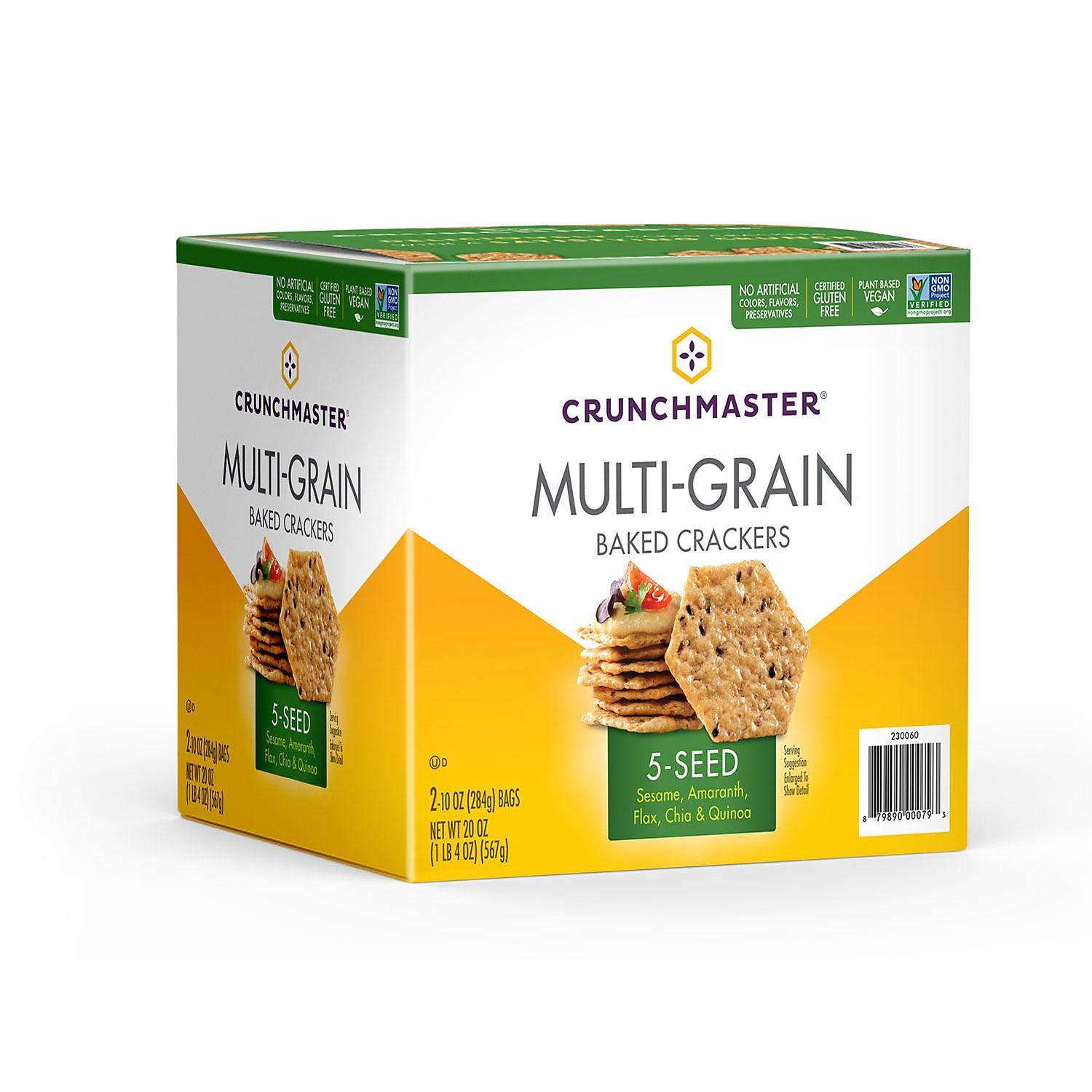 Crunchmaster 5 Seed Multigrain Crackers (10 oz. 2 ct.) - Healthy Gluten ...