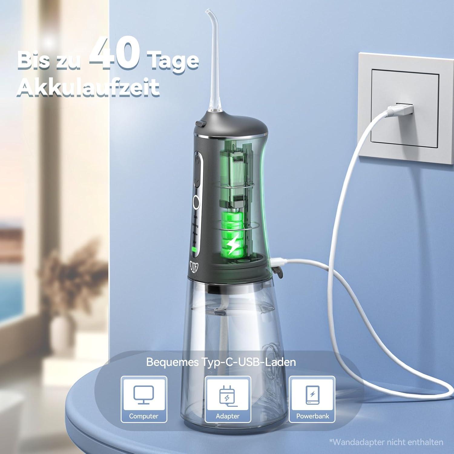 JTF Mouth Shower Electric Tooth Cleaner | Water Flosser with 4 Modes ...