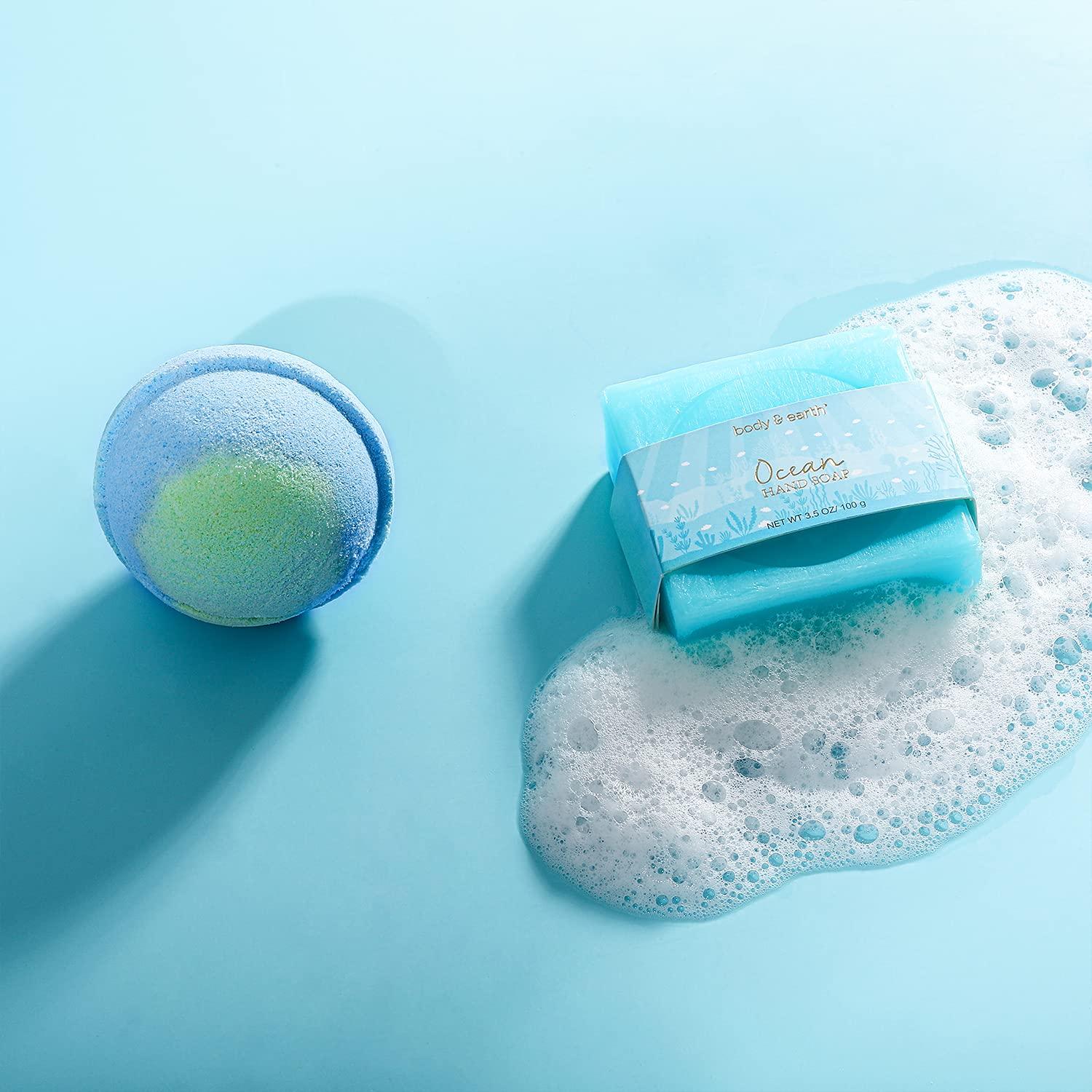 Ocean Scented Spa Gifts Set for Women - 5 Pcs Bath & Body Collection ...