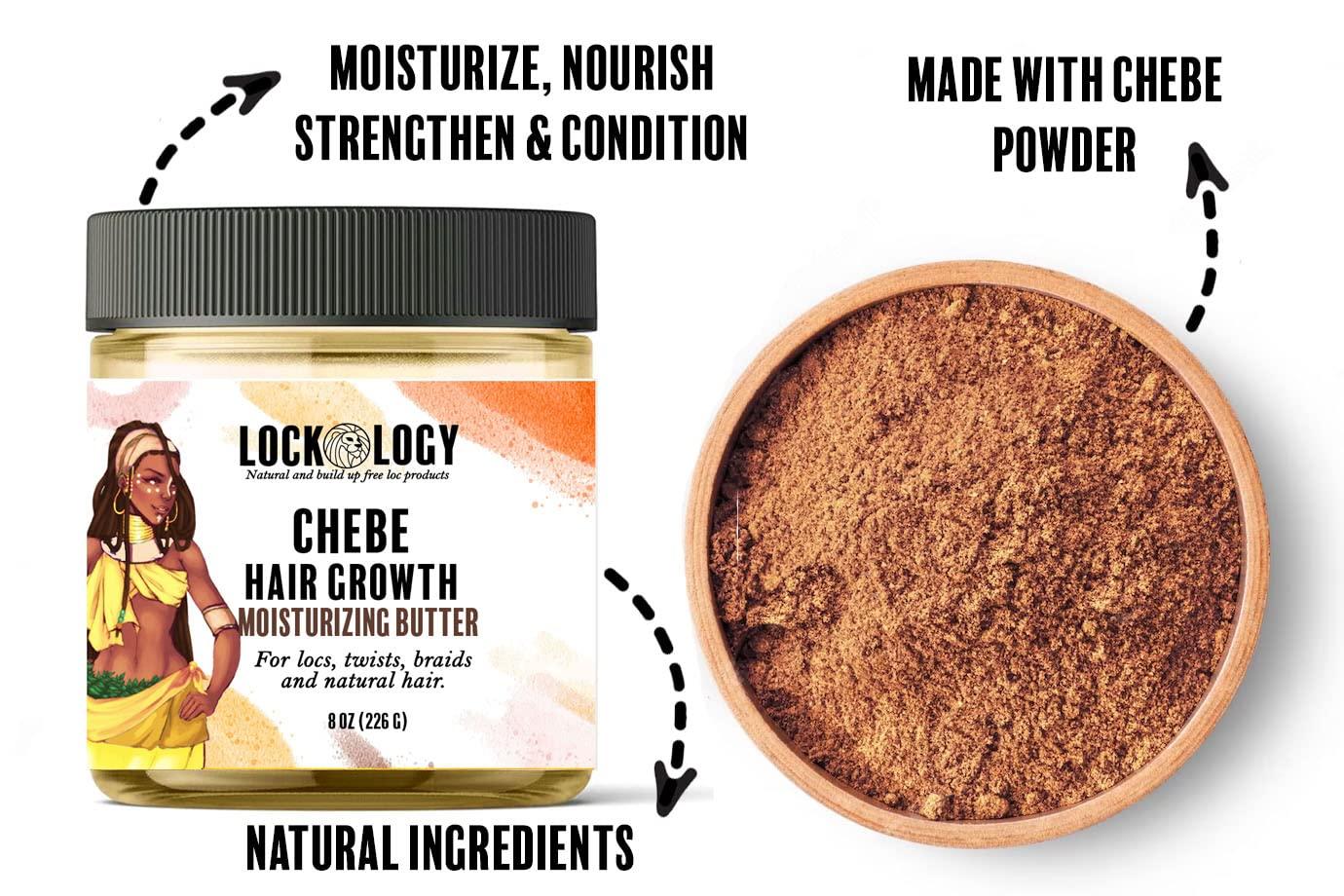 Lockology Chebe Hair Growth Butter - Chebe Powder Infused Hair Grease ...