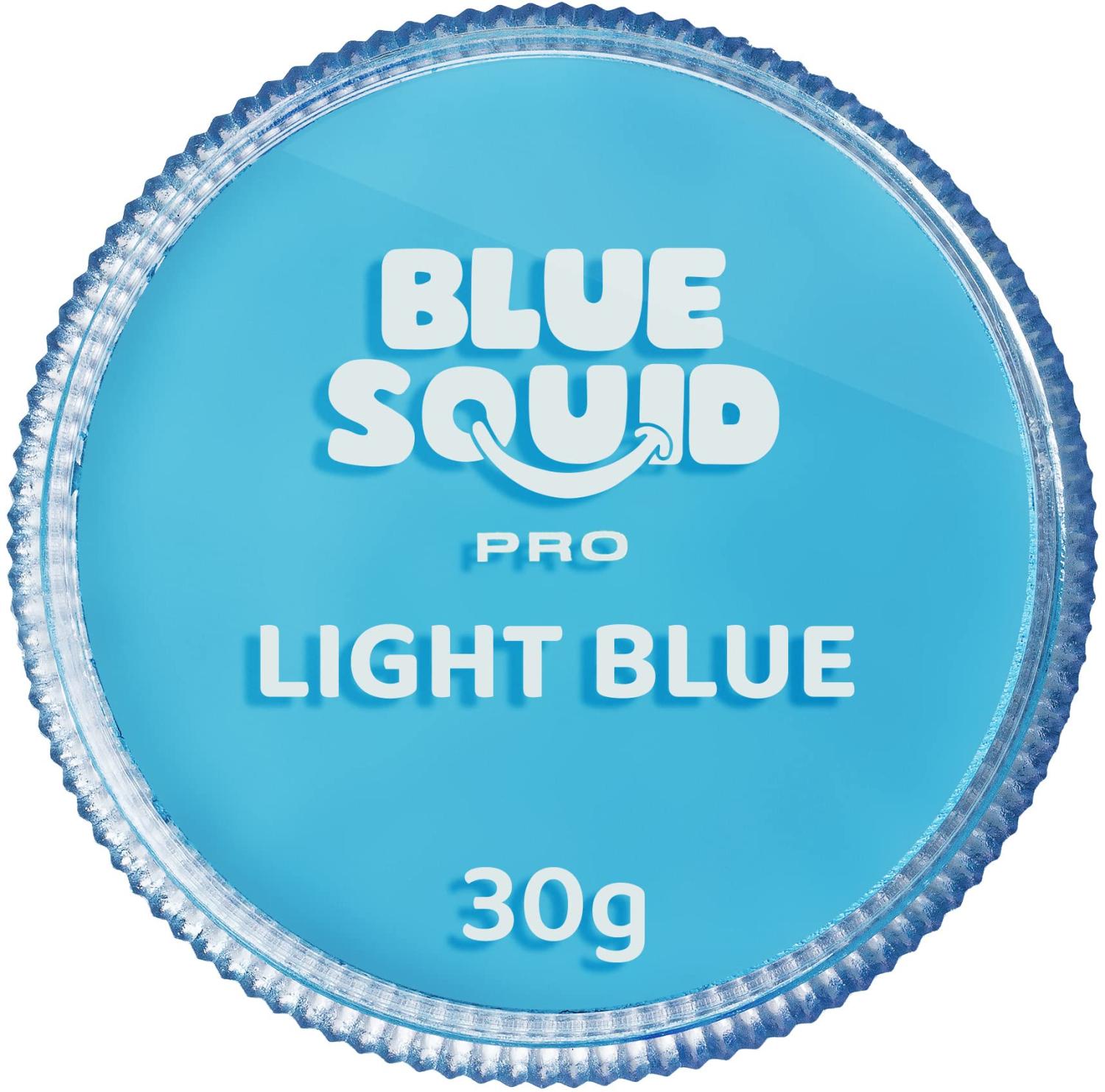 Blue Squid PRO Face Paint - Classic Light Blue (30gm) Water Activated ...