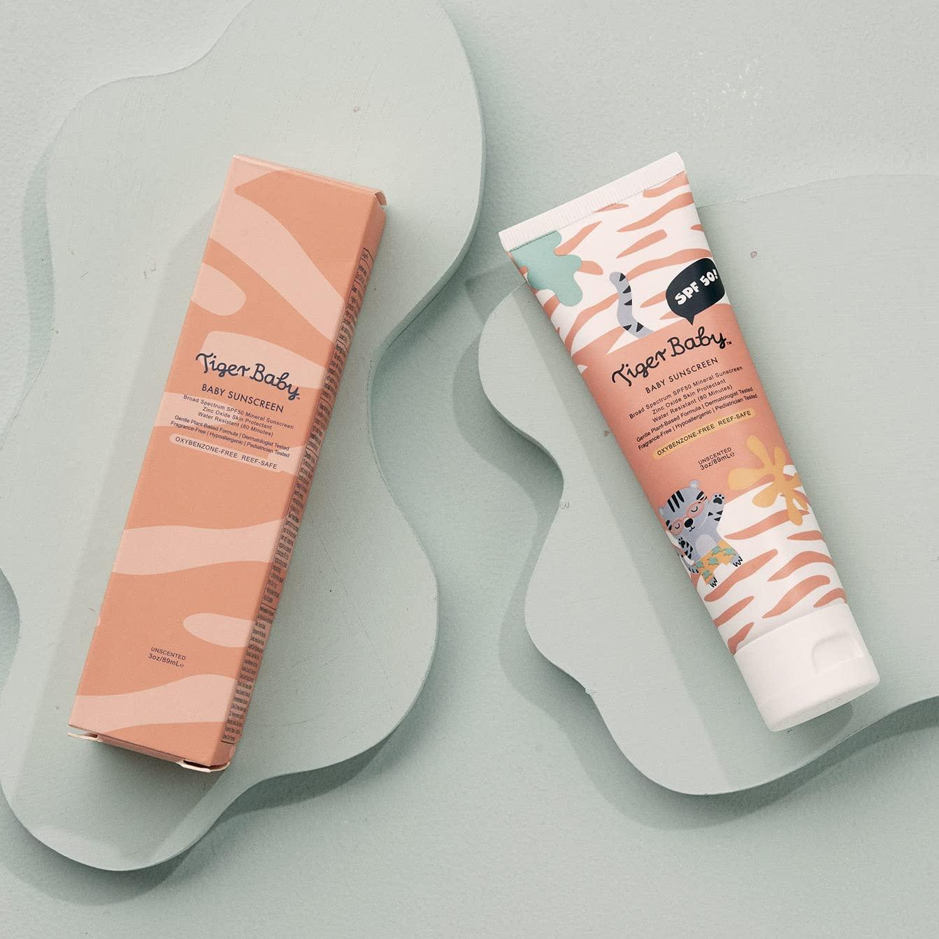 Tiger Baby SPF 50 Plant-Based Natural Sunscreen | Organic Broad ...