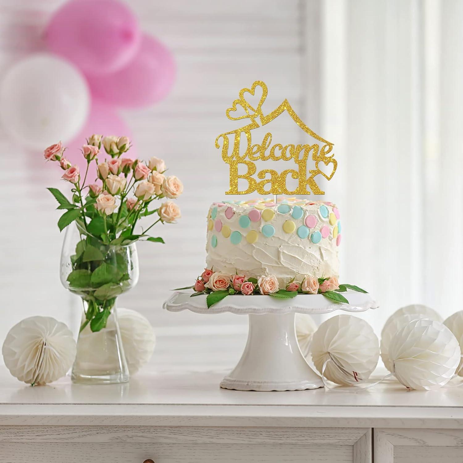 Tenhaisi Welcome Back Cake Topper/Returning Home Cake Decorations ...