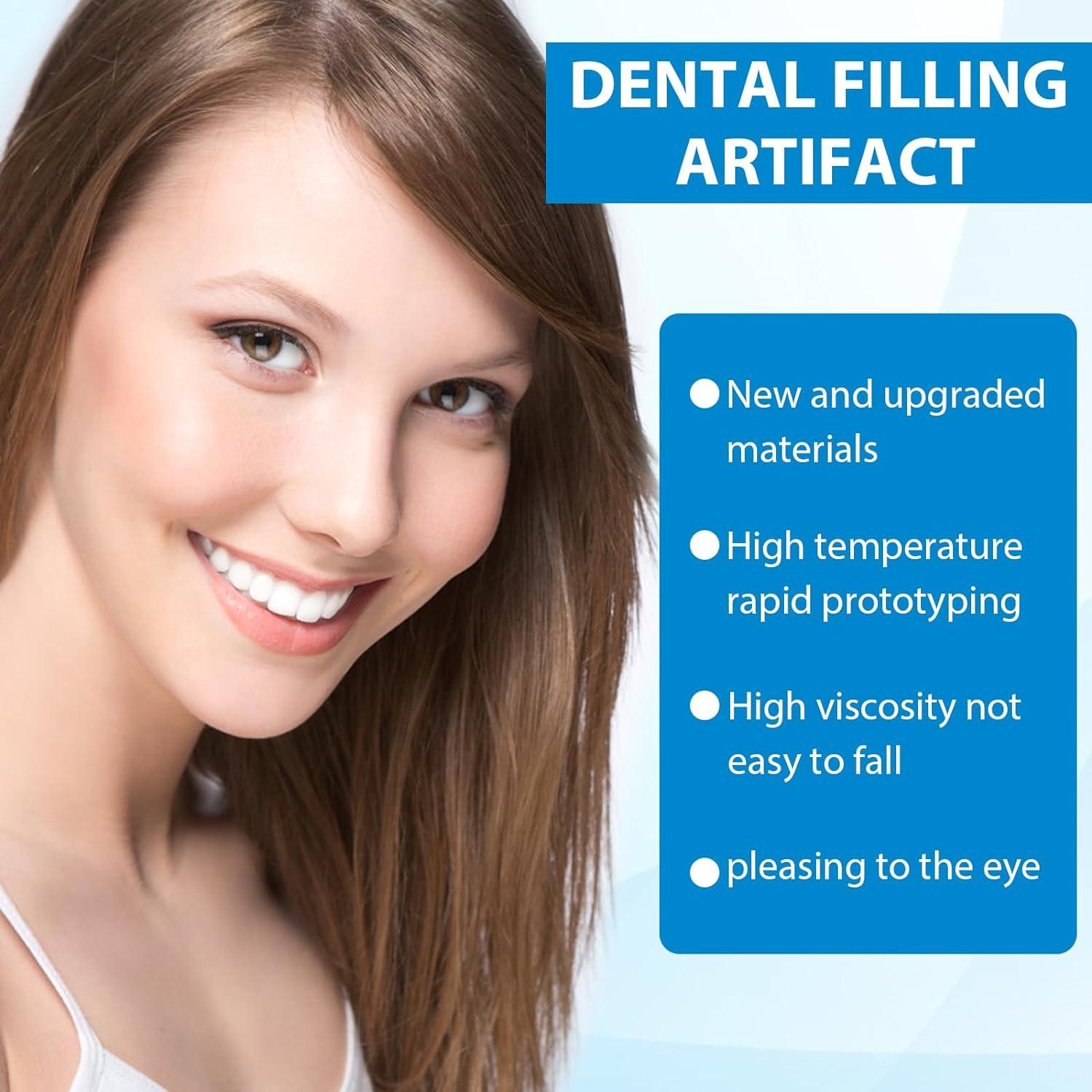 Temporary Tooth Filling Tooth Repair Kit with Tweezers DIY Temporary ...