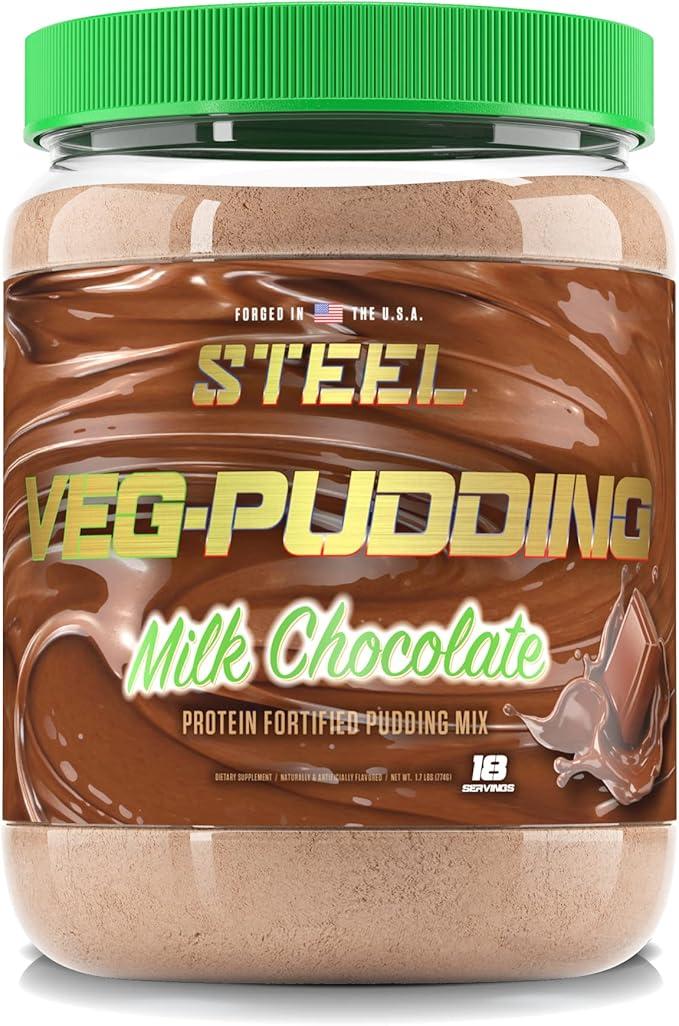 Buy Steel Veg-Pudding | Vegan Protein Powder Mix | Milk Chocolate | 18 ...