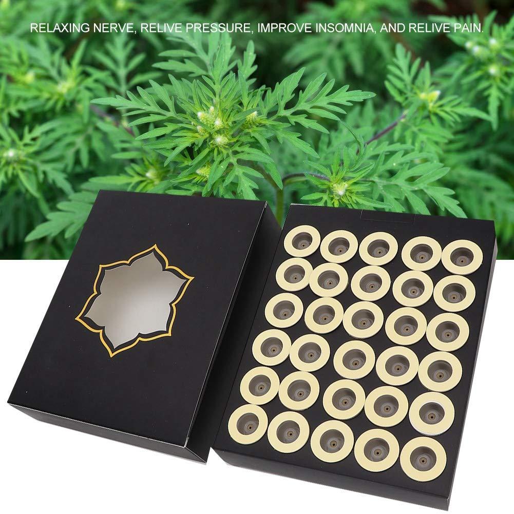 Natudeco Moxa Stick & Patch - 60 Pieces Moxibustion Massage Tool with ...