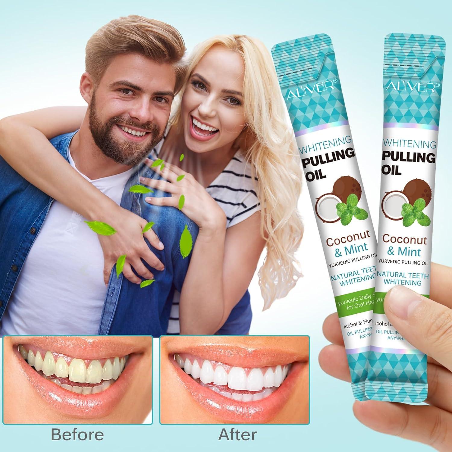 teeth pulling coconut oil