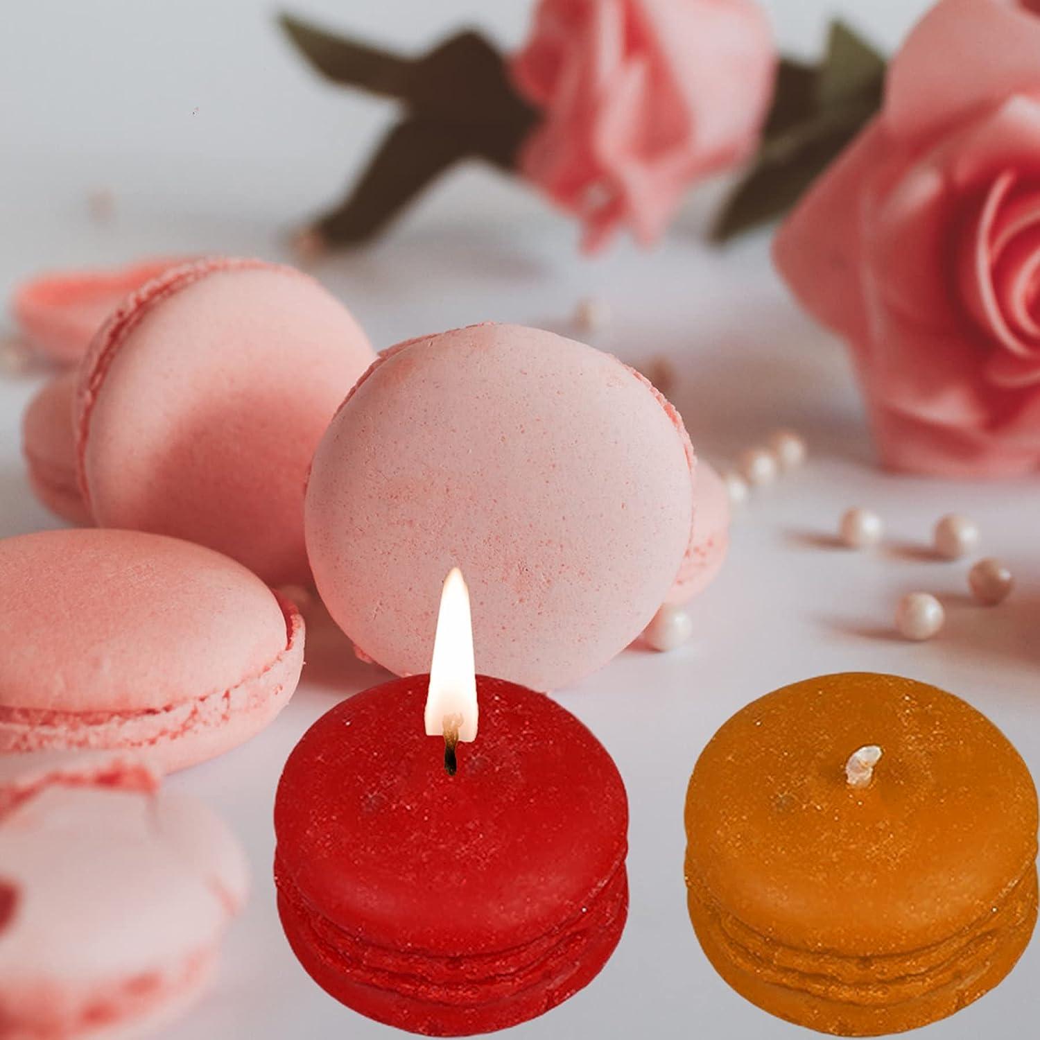 6-Cavity Macaron Shape Silicone Mold for Soap, Chocolate, Candle ...