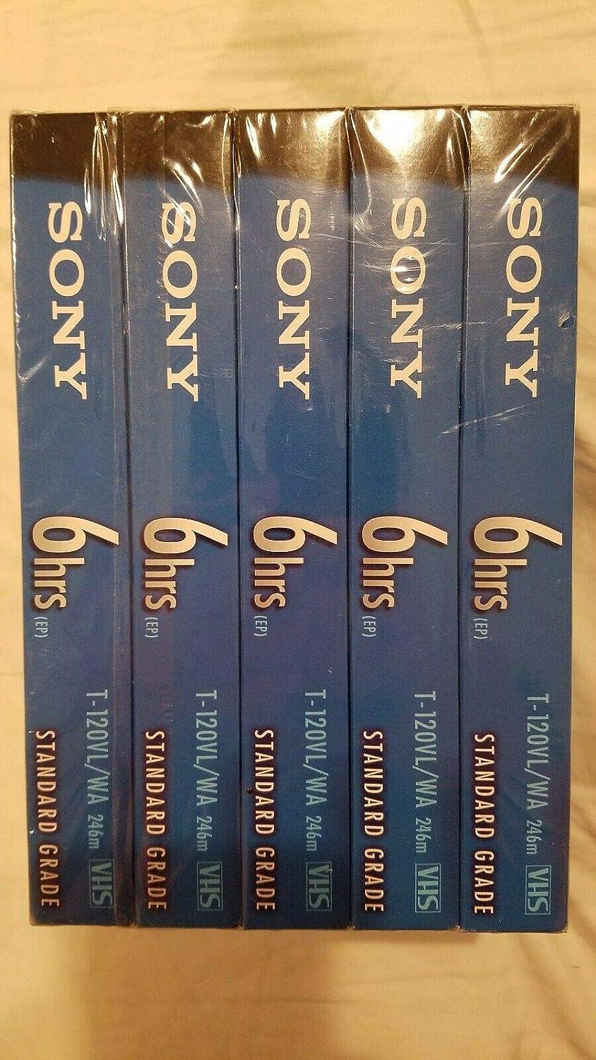 Sony VHS T-120VL/WA Standard Grade VHS Tape - 5 pack | Buy Now with ...
