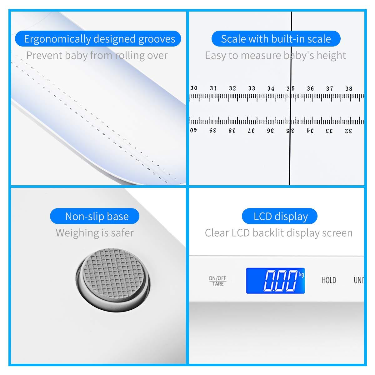 KUBEI Baby Scale Digital Infant Scale Multi-Function Digital Scale for ...
