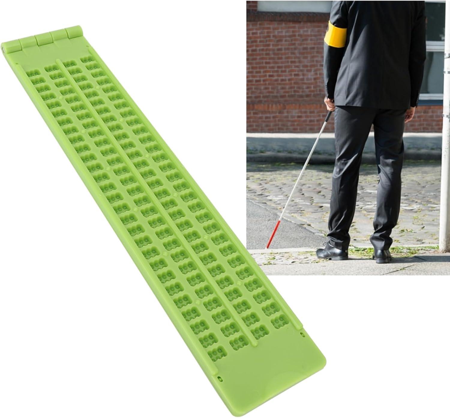 Portable Plastic Braille Writing Slate & Stylus - 28 Cells for ...