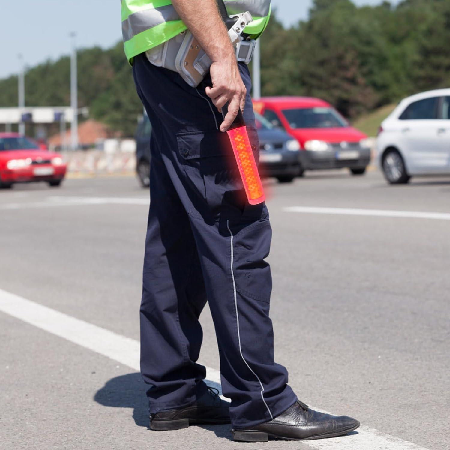 SOLUSTRE Traffic Wand 26cm Led Traffic Control Wands Police Wand Safety ...