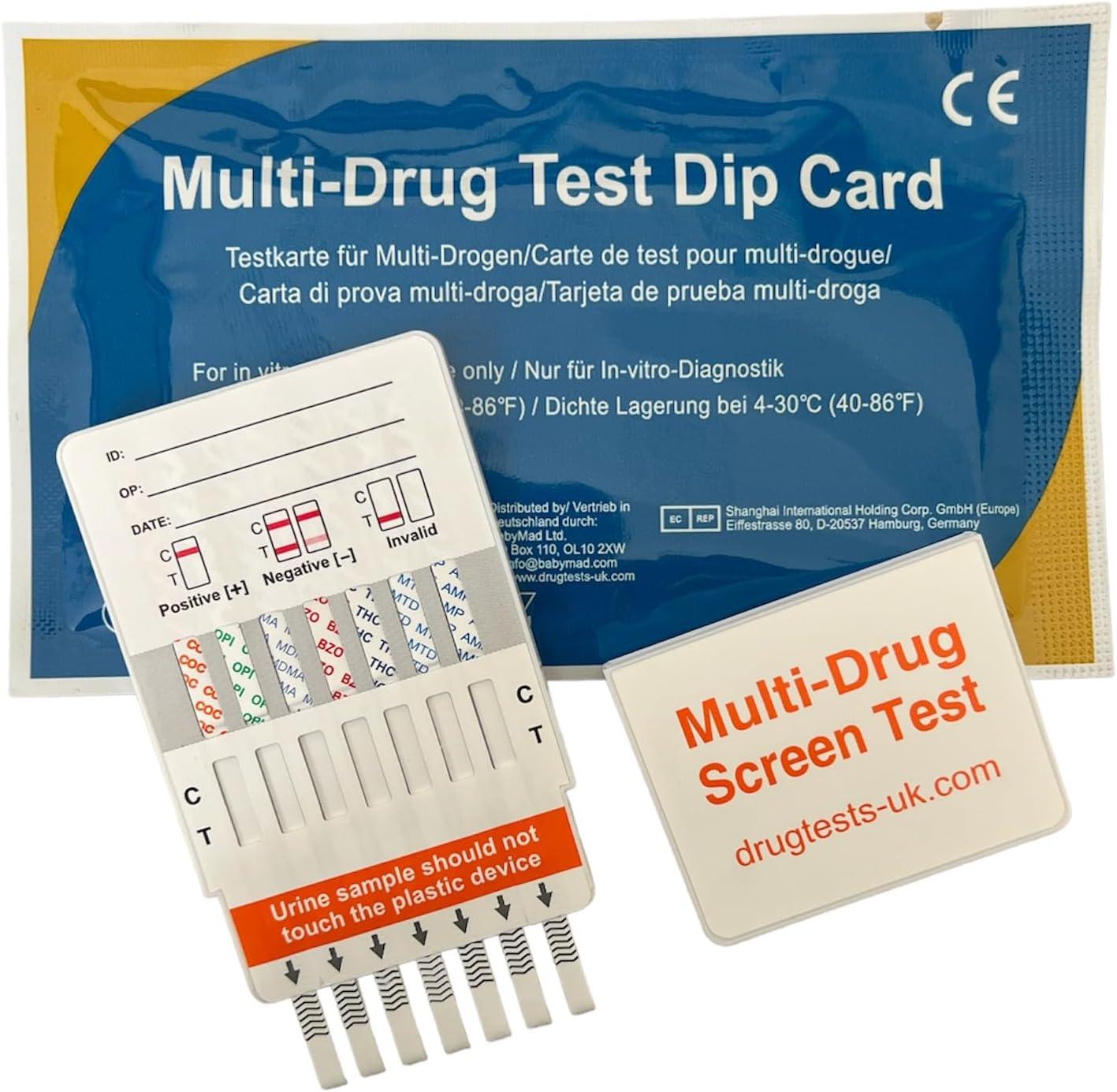 7-Panel Urine Drug Testing Kit for Home or Work with Detailed ...
