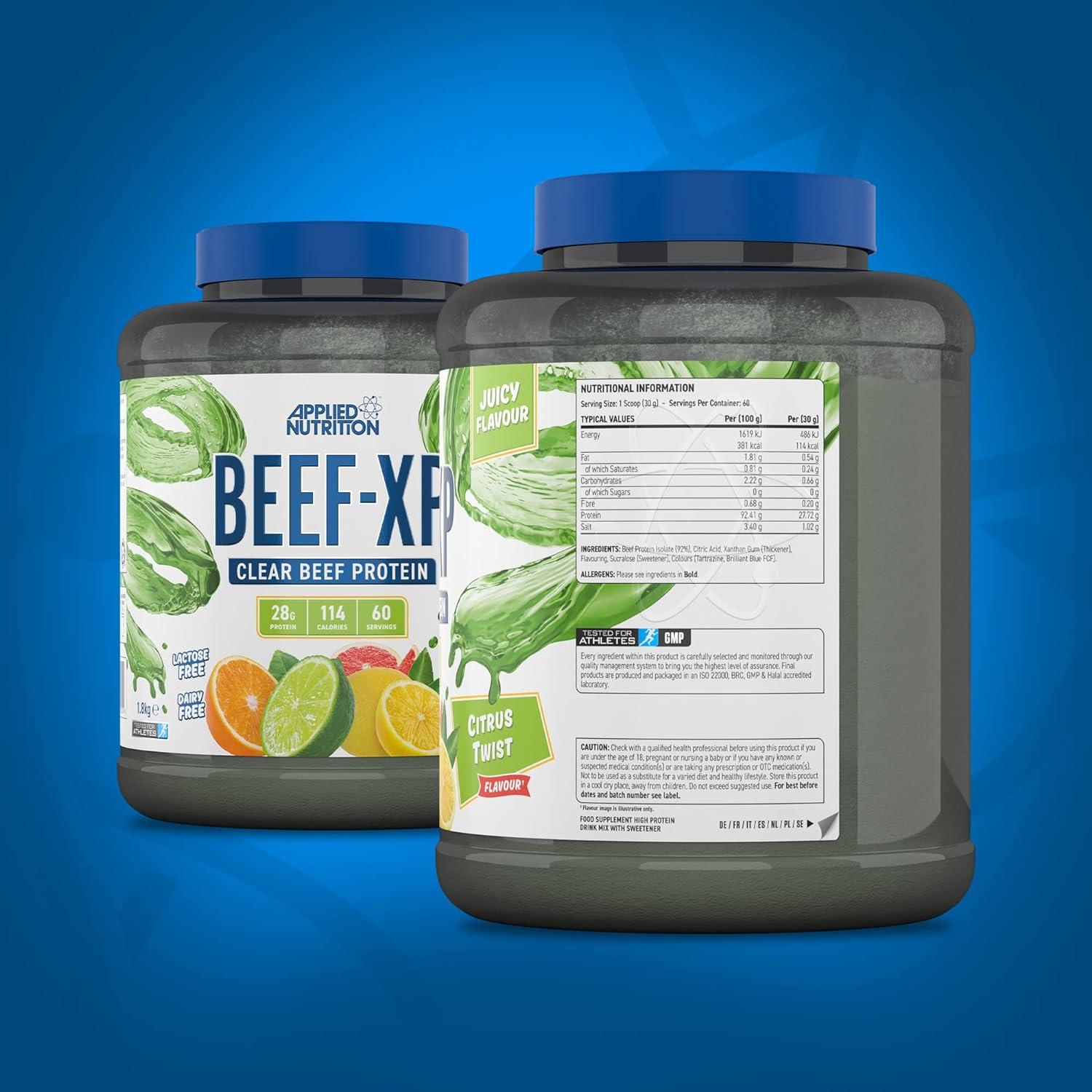 Applied Nutrition Beef XP Citrus Twist 1.8kg - Hydrolysed Beef Protein ...