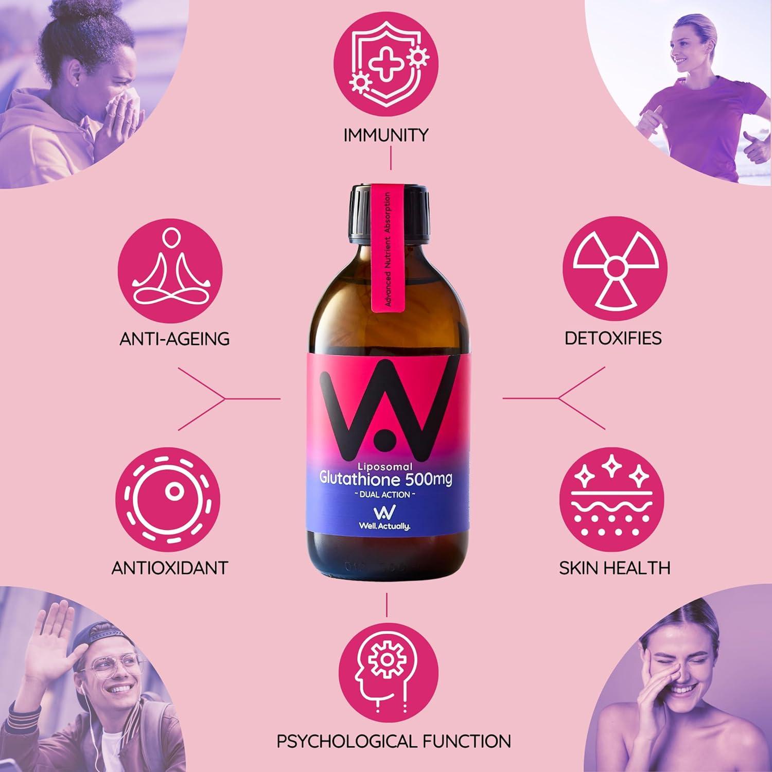 Premium Liposomal Glutathione 500mg Supplement with Vitamin B6 ...