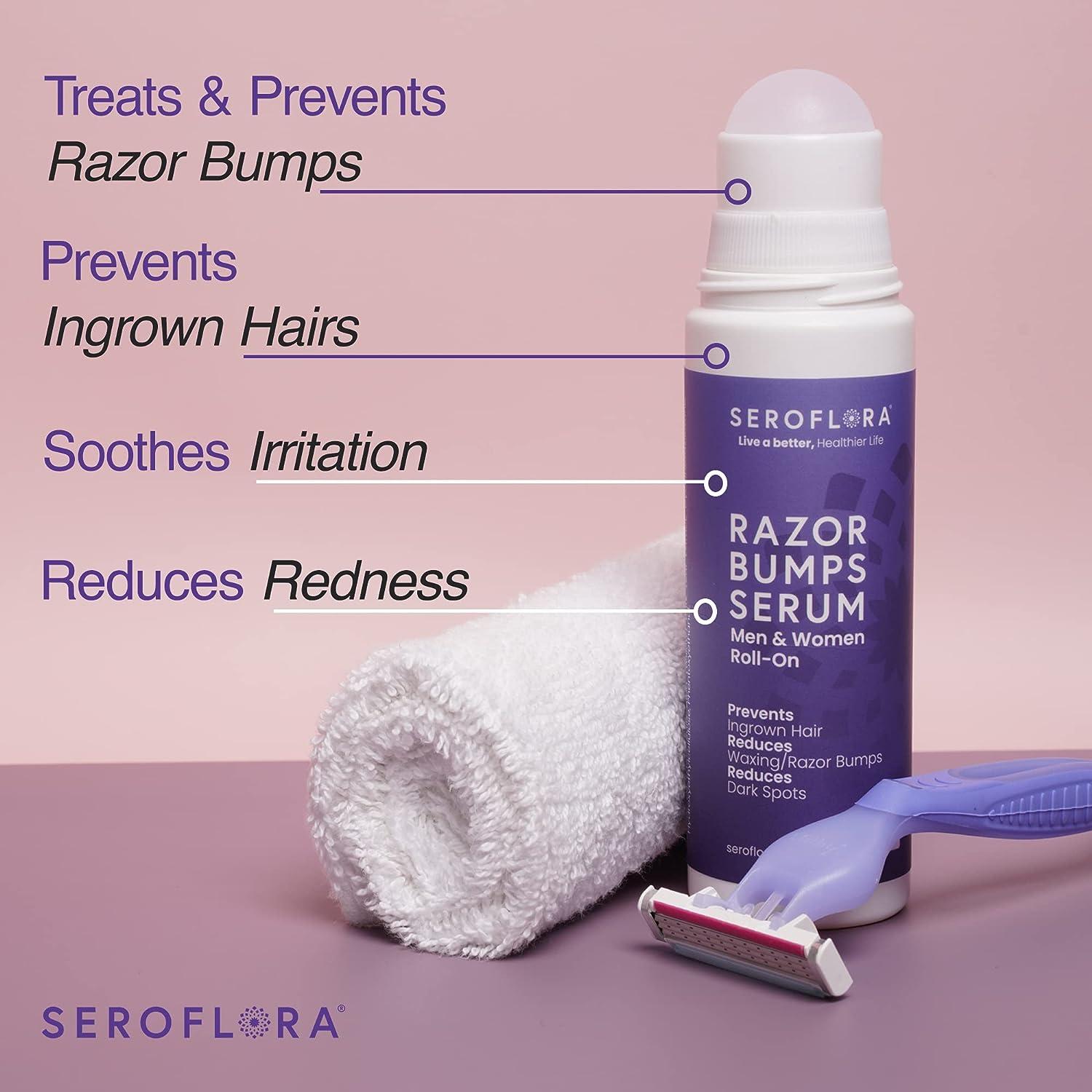 Seroflora Razor Bumps Serum - Ingrown Hair Treatment for Women - After ...