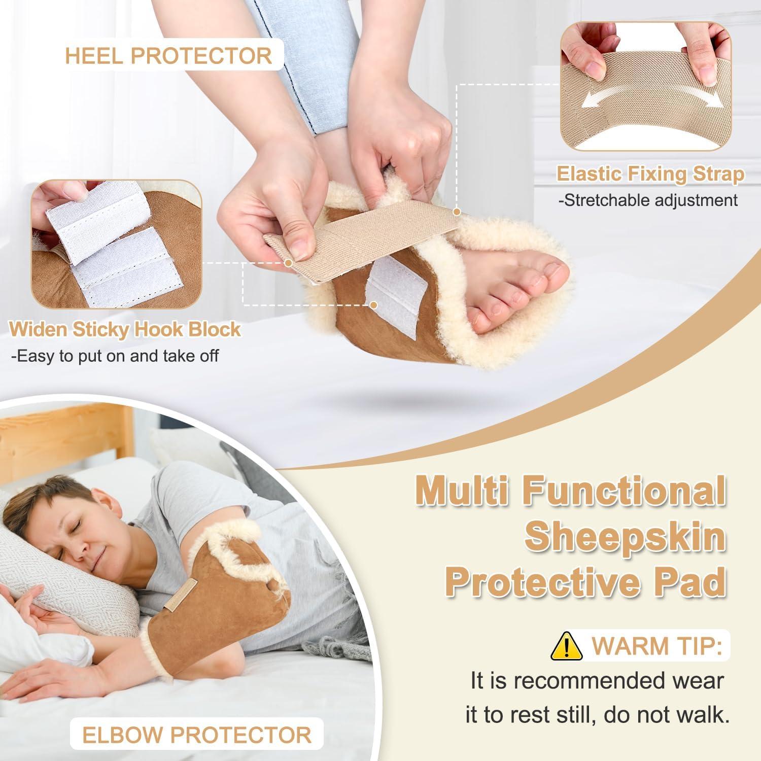 Heel Protectors for Pressure Sores | Sheepskin Cushions & Booties for ...
