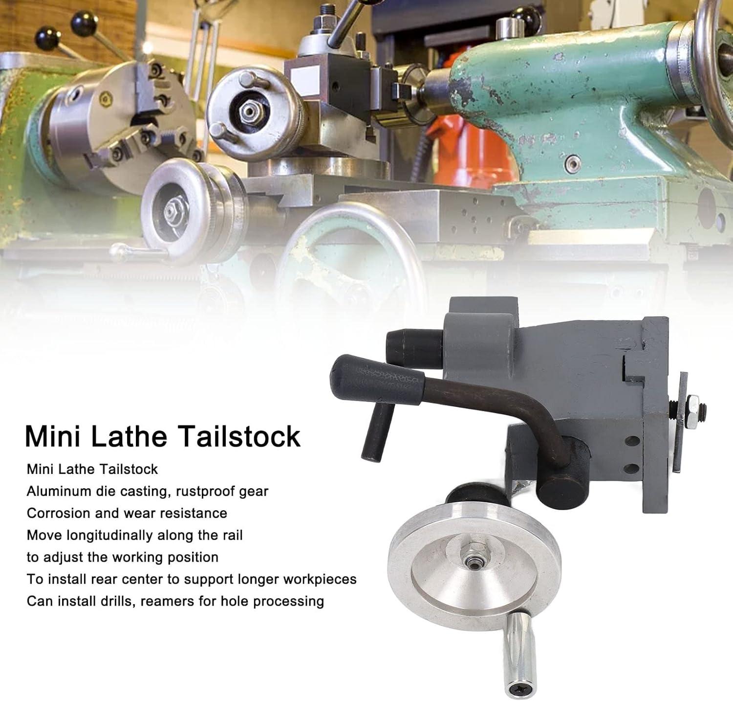 Mini Lathe Tailstock Center 0618 Cj18A - Rustproof & Durable 7X12 Wood ...