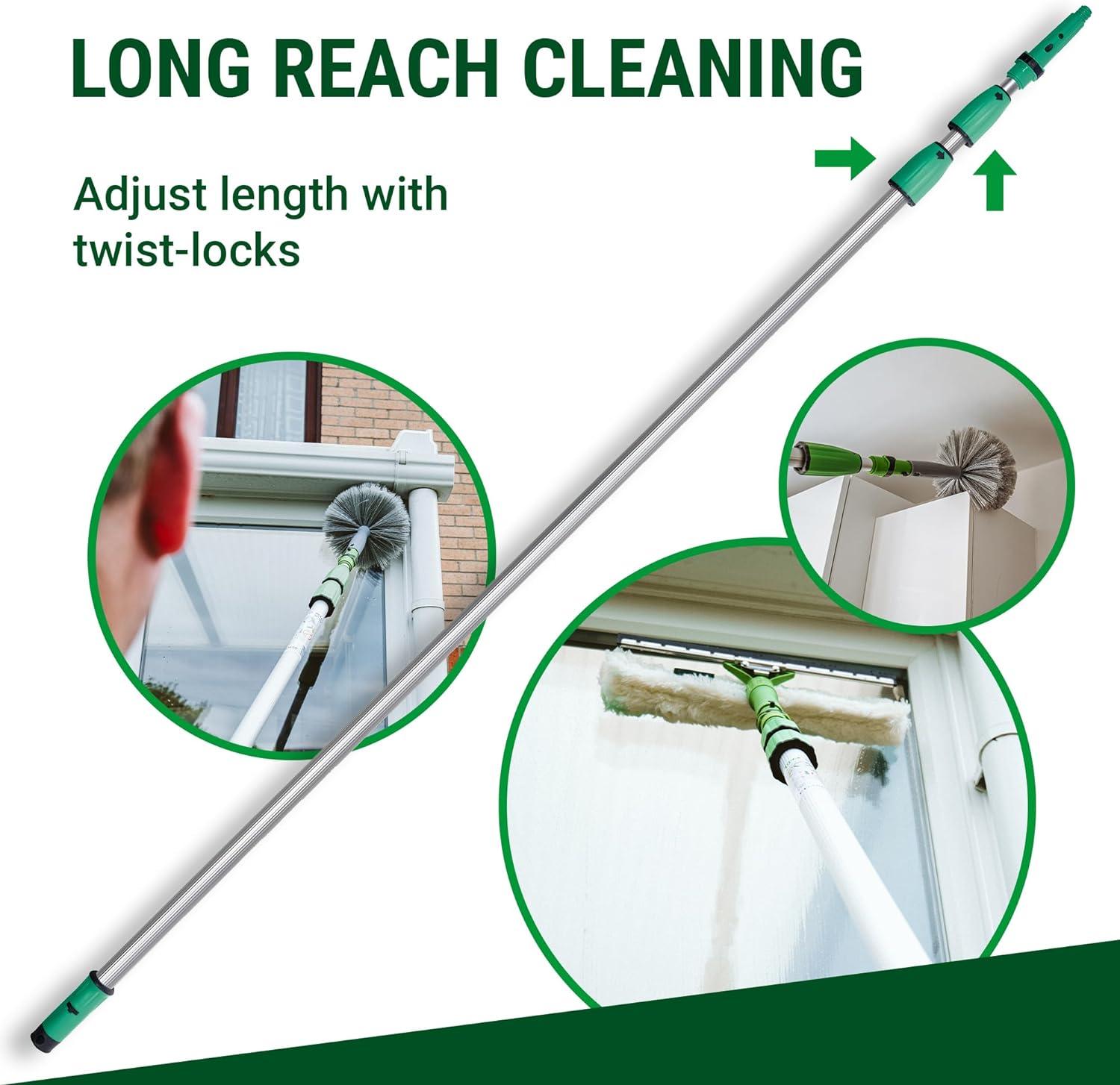 Unger ED450 OptiLoc Telescopic Window Cleaning Pole/Multi-Use Extension ...