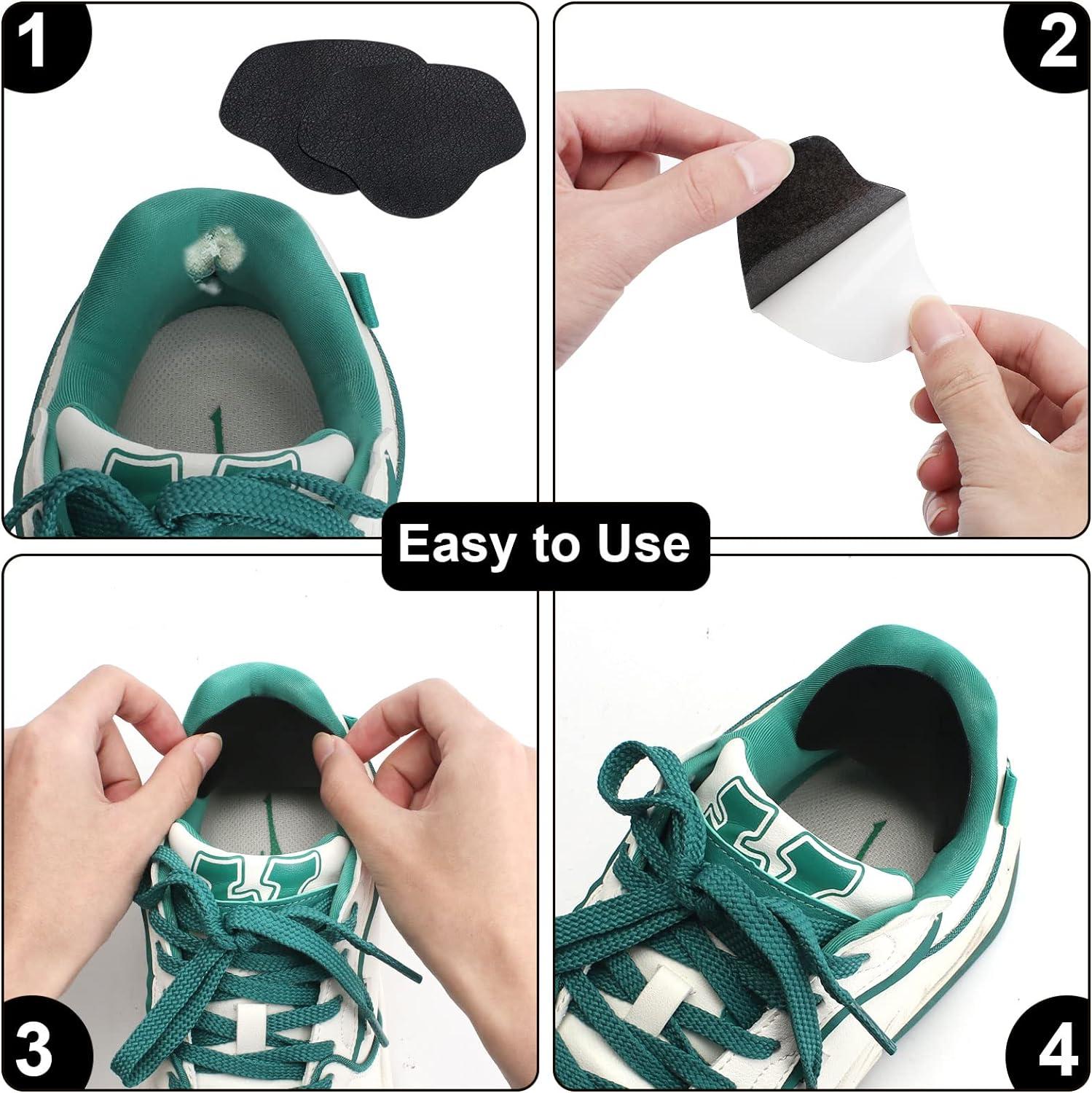 Self Adhesive Shoe Heel Patch - 14 Pairs, 2 Sizes, Prevent & Repair ...