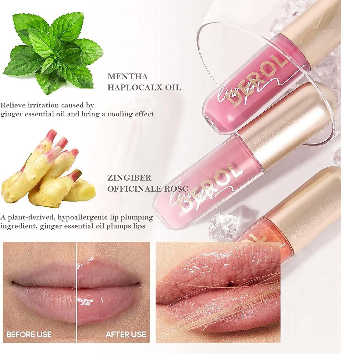 Long Lasting Ginger Lip Plumper Gloss - Waterproof Tinted Lip Balm ...