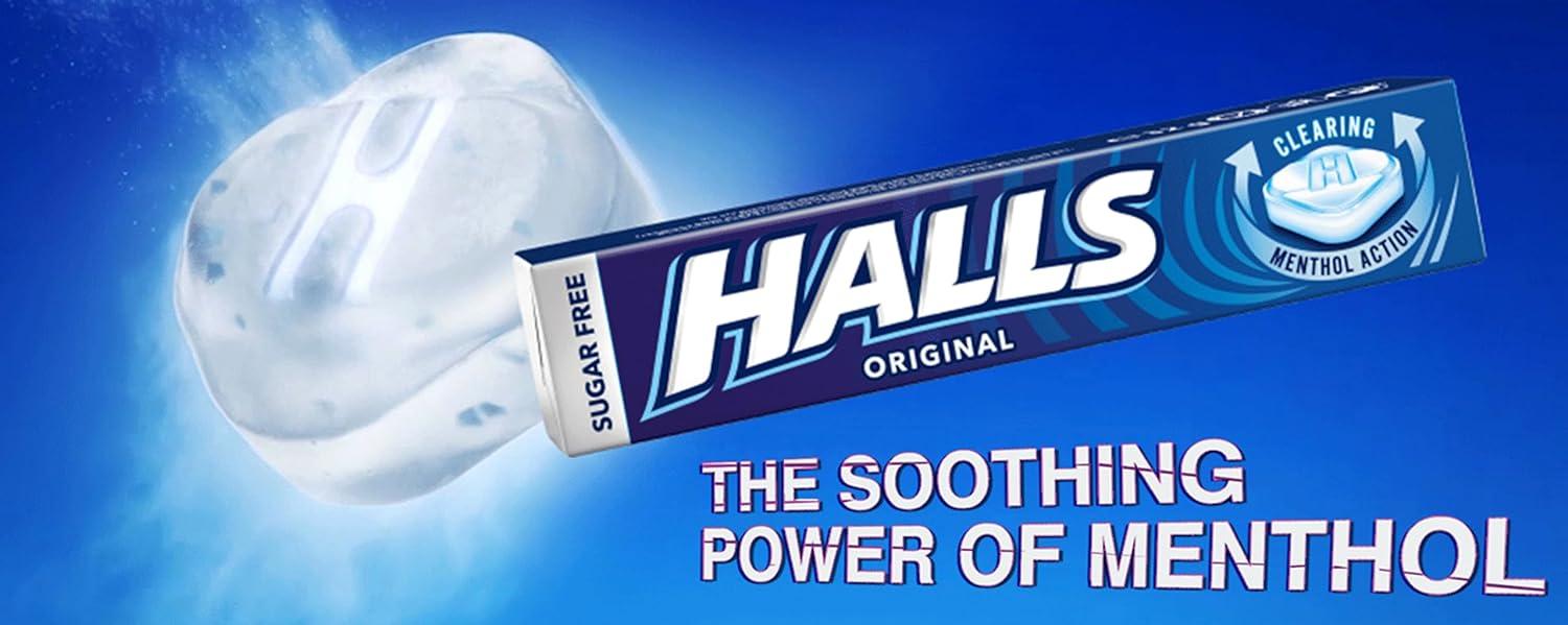 Halls Original Sugar Free Menthol Lozenges 32g - Clearing Action | Buy ...