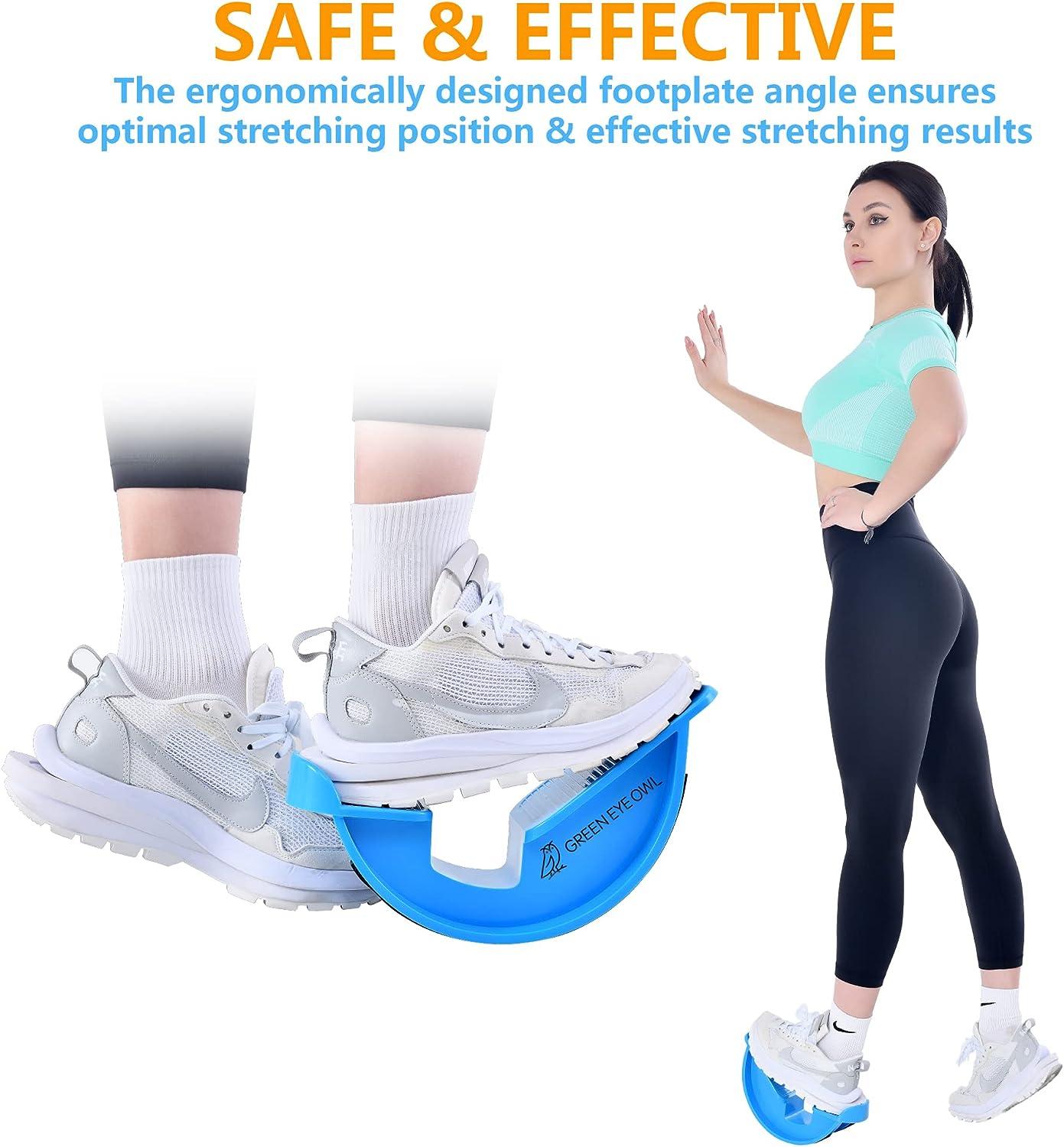 Foot & Calf Stretching Kit-Foot Rocker Stretching Strap & Spiky Massage ...