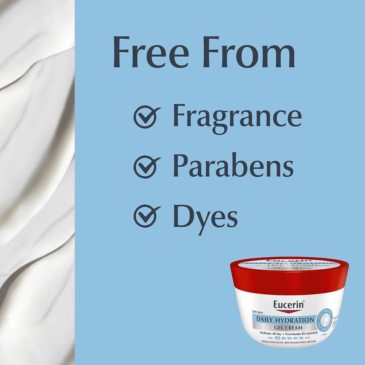 Eucerin Daily Hydration Gel Cream 12 Oz Jar - Fragrance-Free Body ...