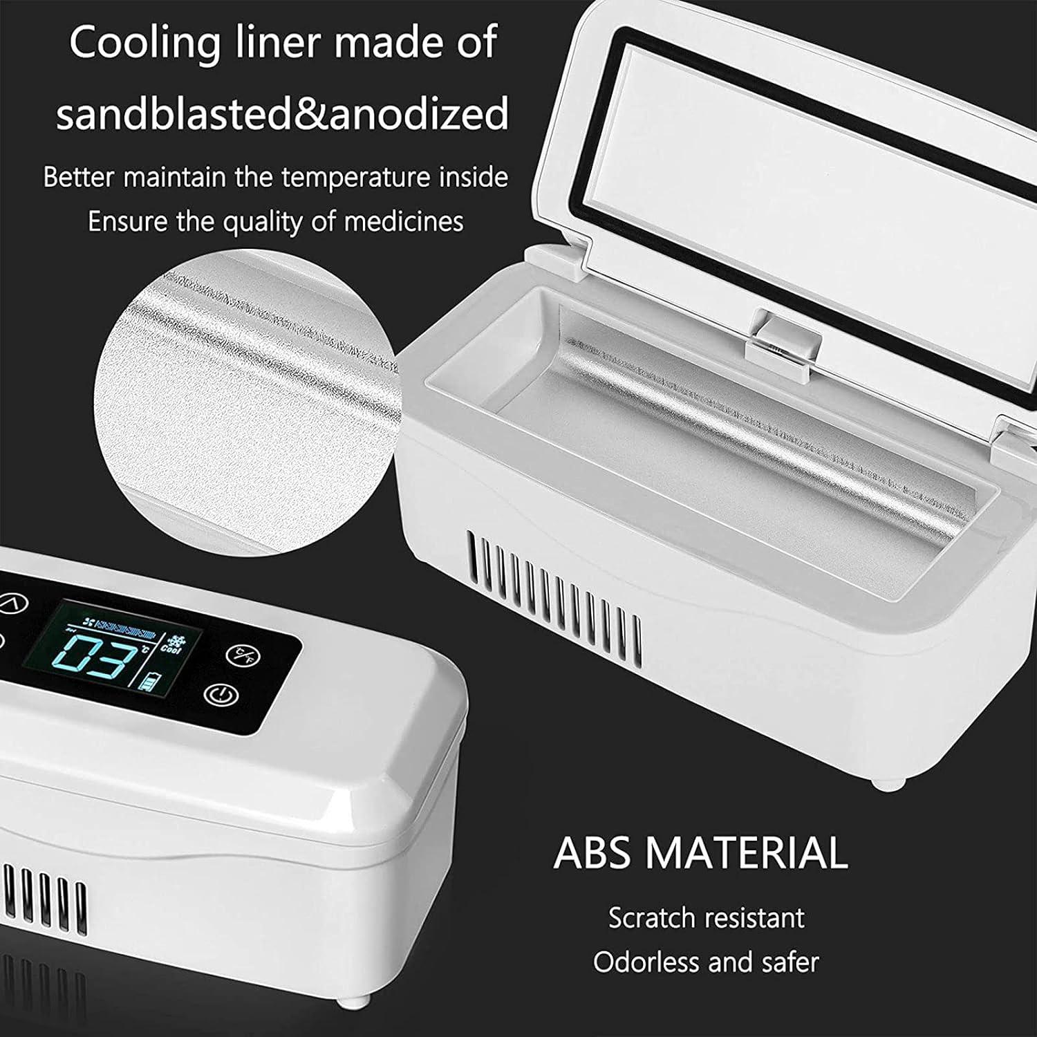 Portable Insulin Organizer Cooler Box - Medical Refrigerator Travel ...